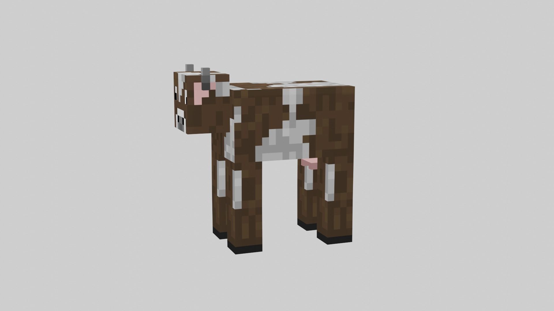 3D model Minecraft Cow Rigged VR / AR / low-poly | CGTrader