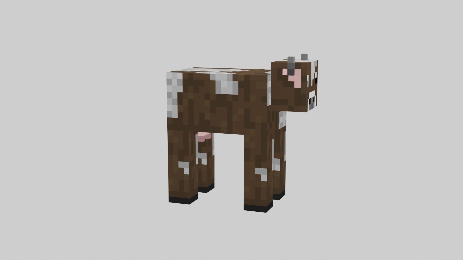3D model Minecraft Cow Rigged VR / AR / low-poly | CGTrader