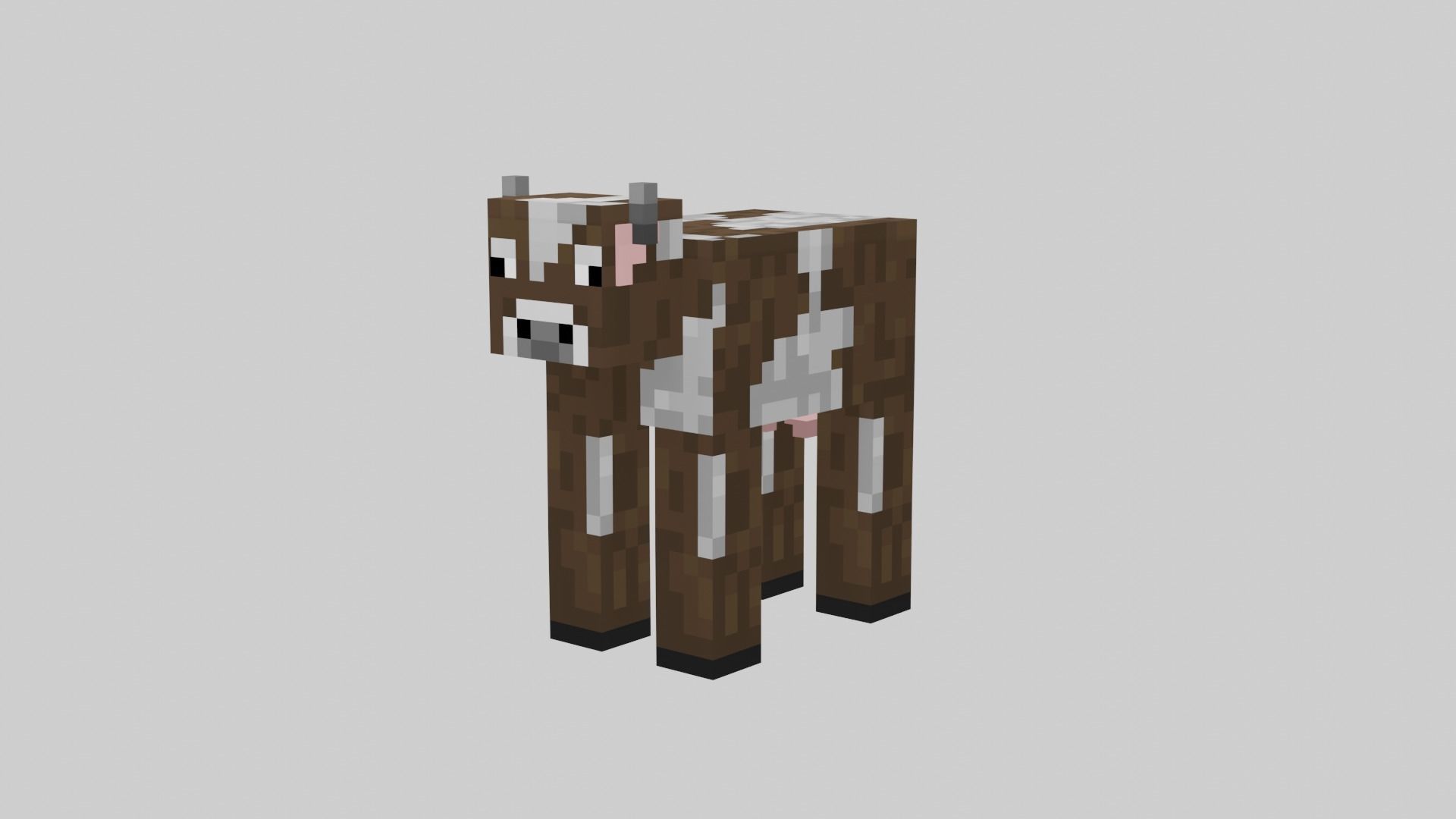 3D model Minecraft Cow Rigged VR / AR / low-poly | CGTrader