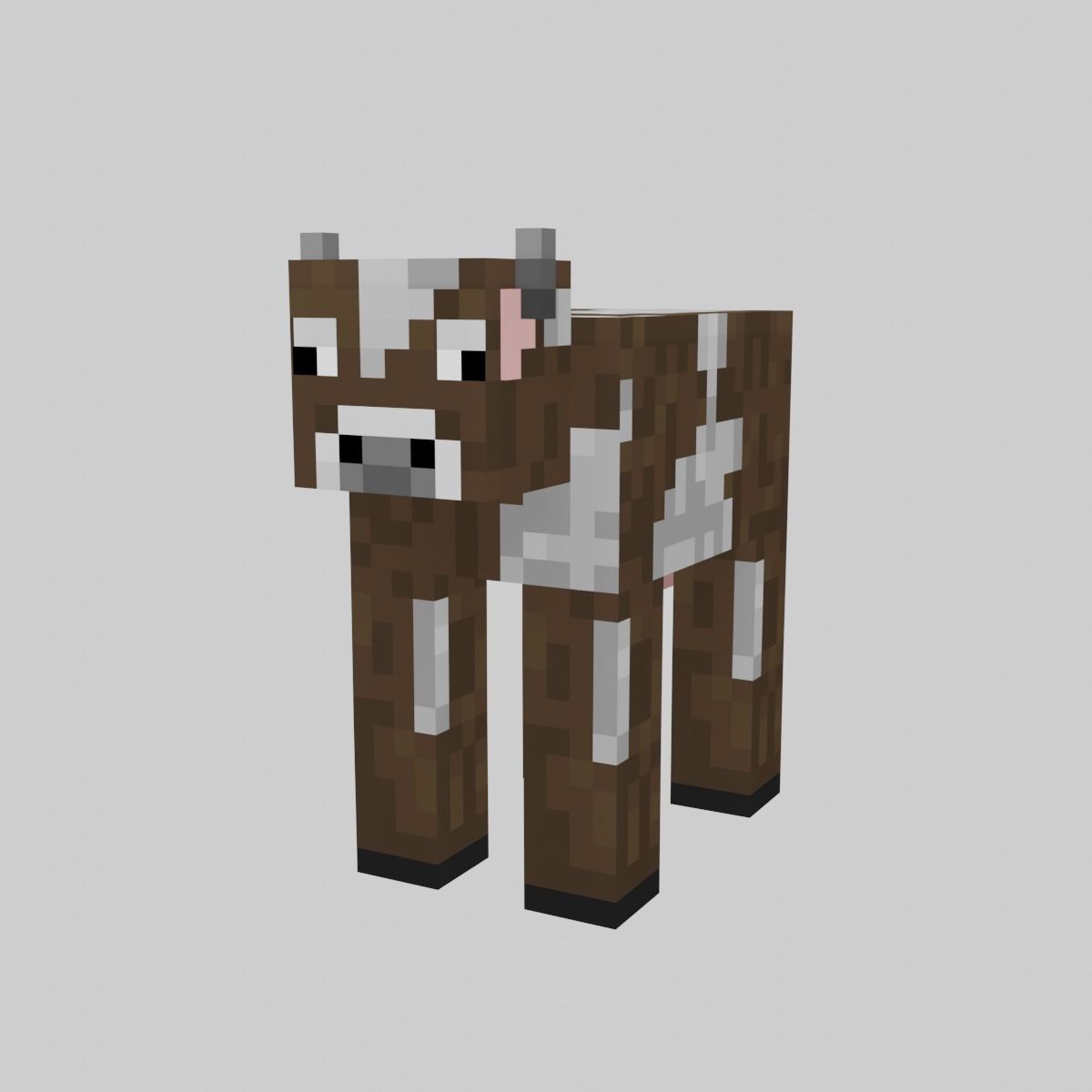 3D model Minecraft Cow Rigged VR / AR / low-poly | CGTrader