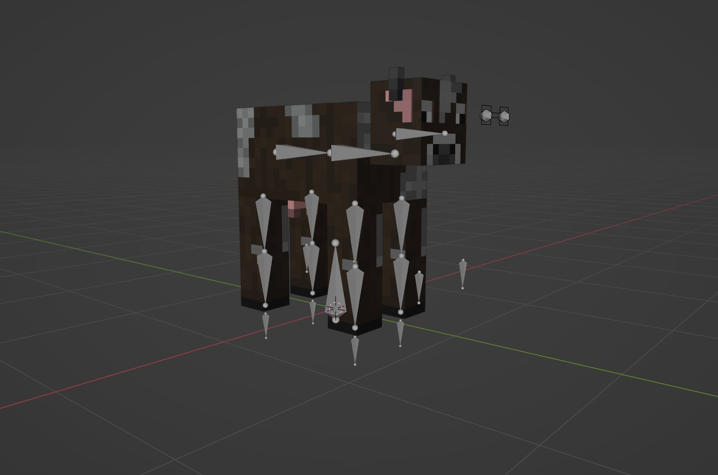 3D model Minecraft Cow Rigged VR / AR / low-poly | CGTrader