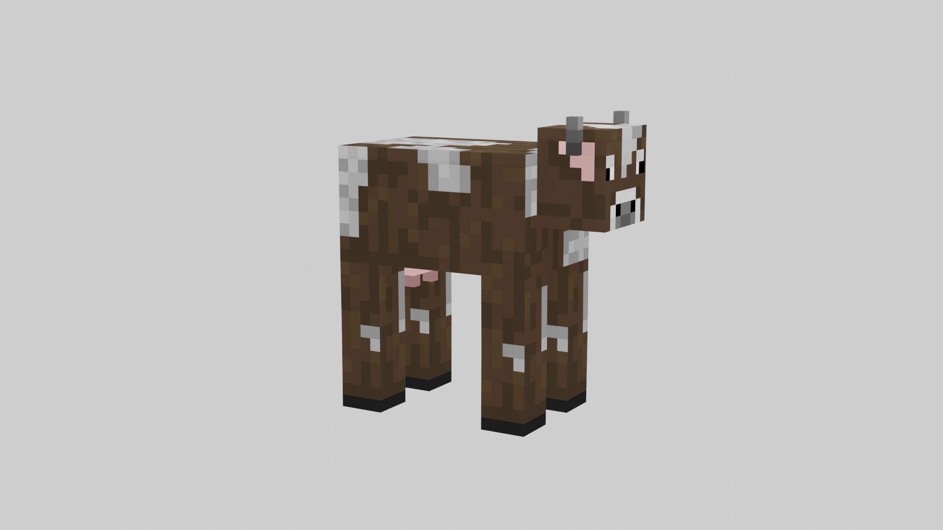 3D model Minecraft Cow Rigged VR / AR / low-poly | CGTrader