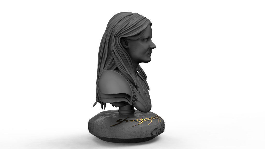 Galadriel Bust Ring of Power ready for 3d Print 3D model 3D printable ...