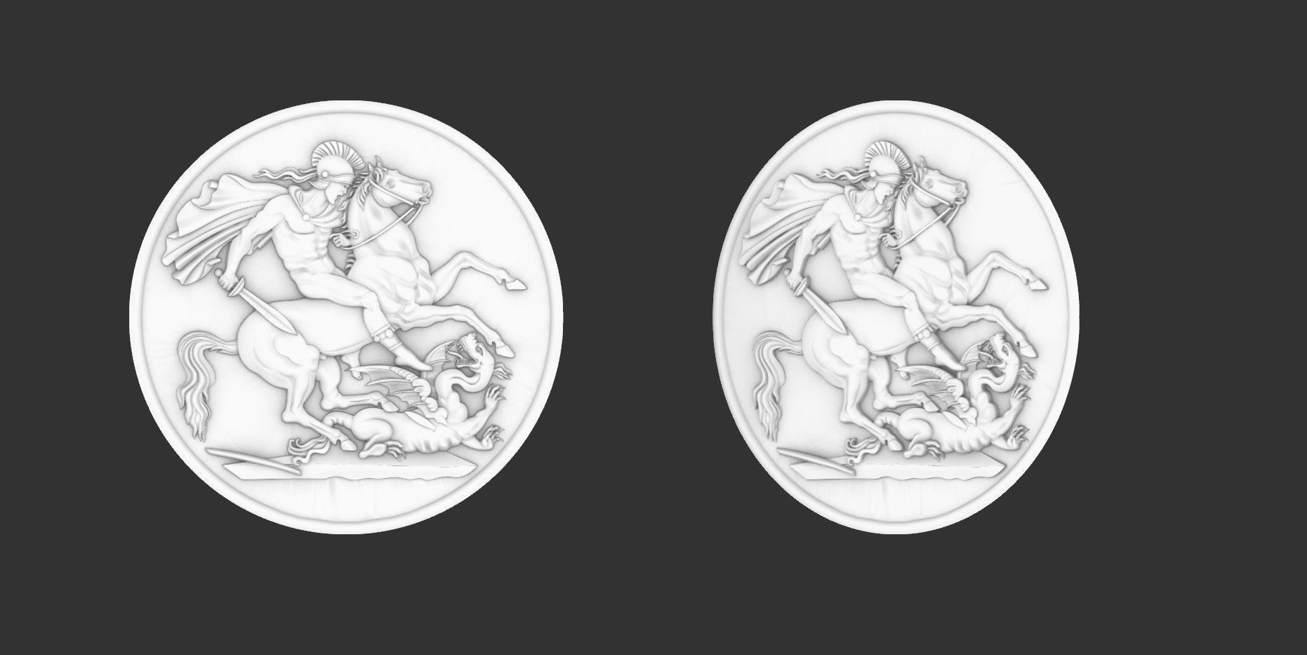 Alexander King Bas Relief Model For CNC and Die Casting metals 3D model ...