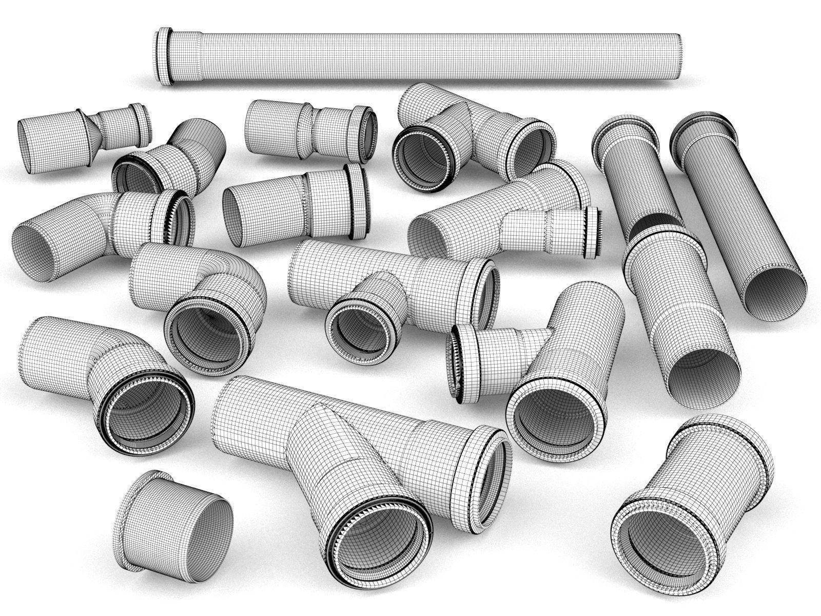 Sewer pipes vol 02 3D model | CGTrader