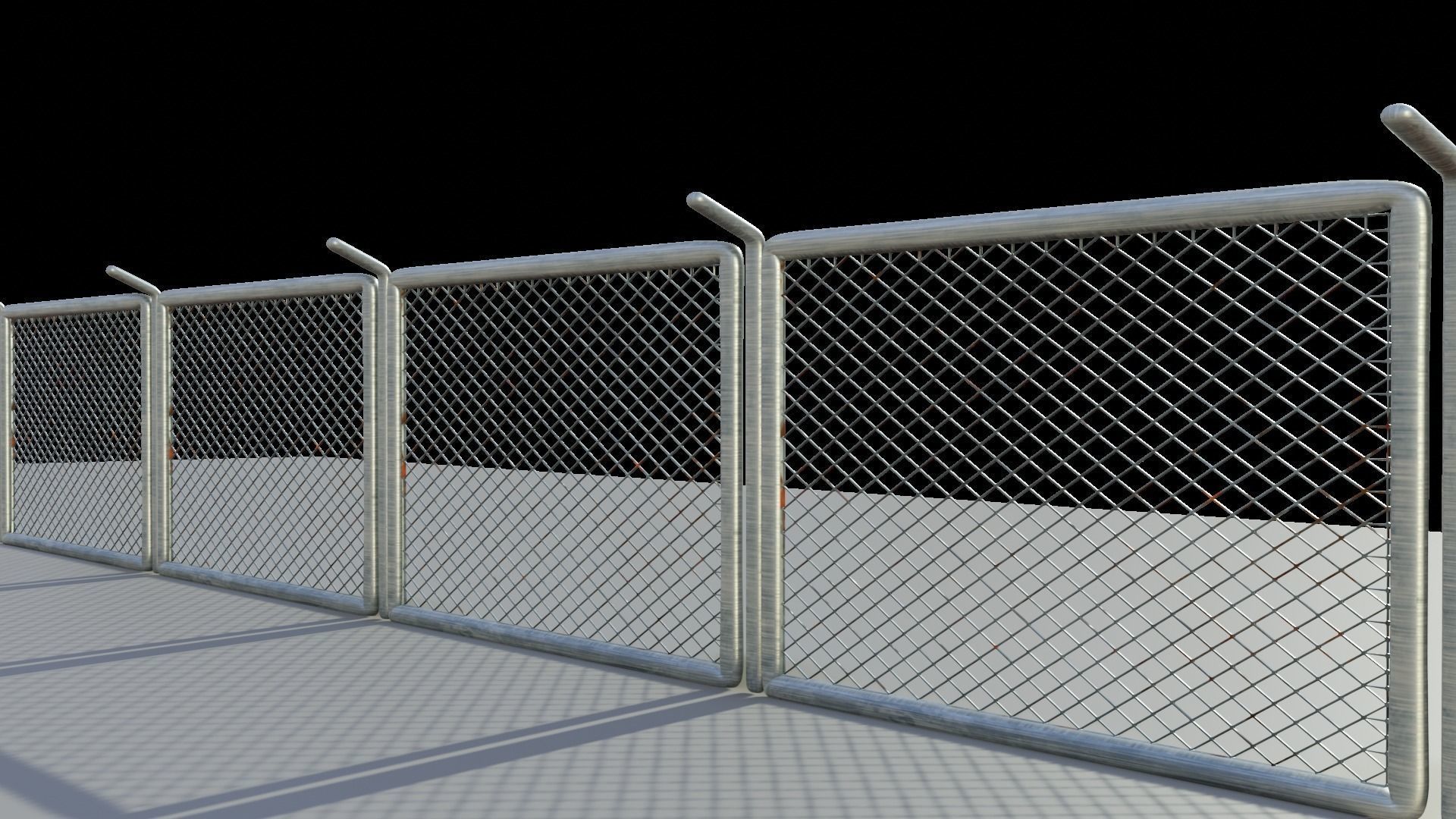 3D model Security fence steel gauze VR / AR / low-poly | CGTrader