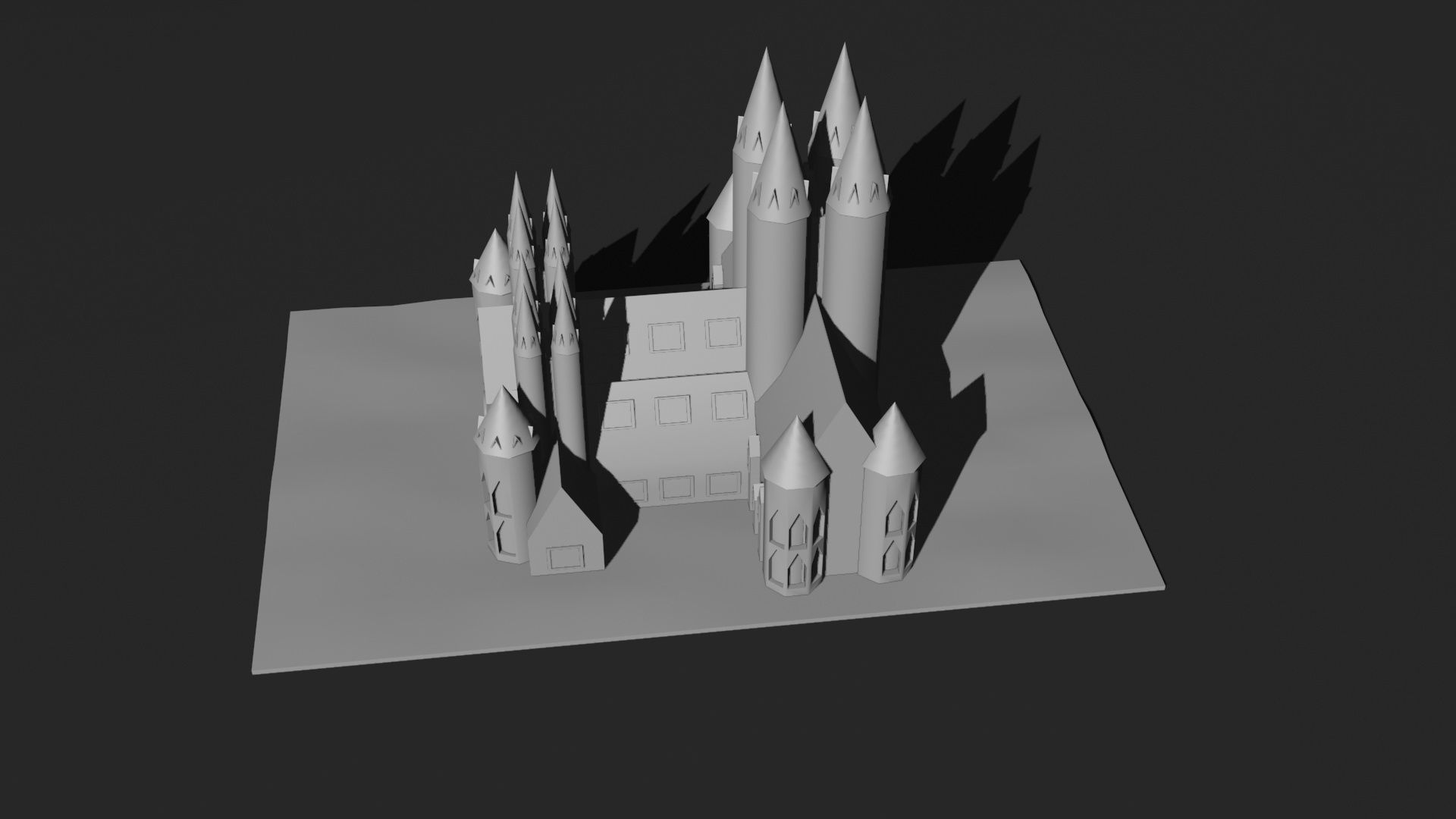 3D model Low Poly Castle 7 VR / AR / low-poly | CGTrader