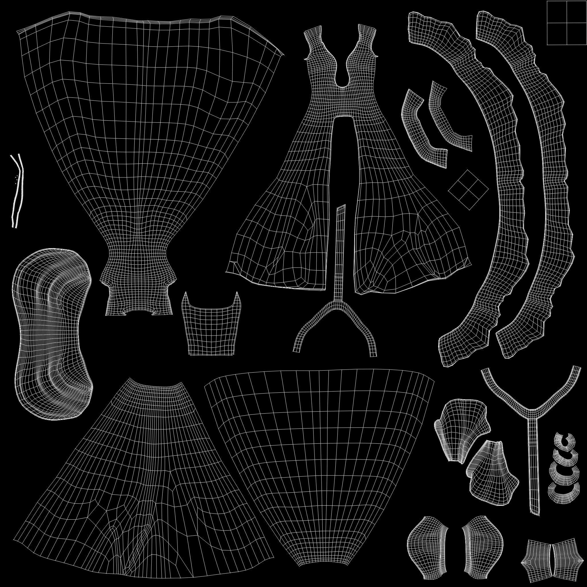 3D model Full Medieval Quin Royal Quin Outfit VR / AR / low-poly | CGTrader