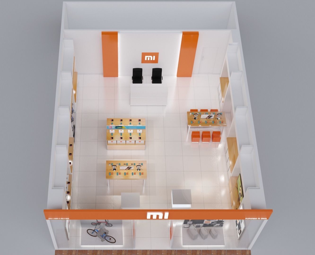 Digital lifestyle Mobile Phone Branded Retail Store Design 3D model ...