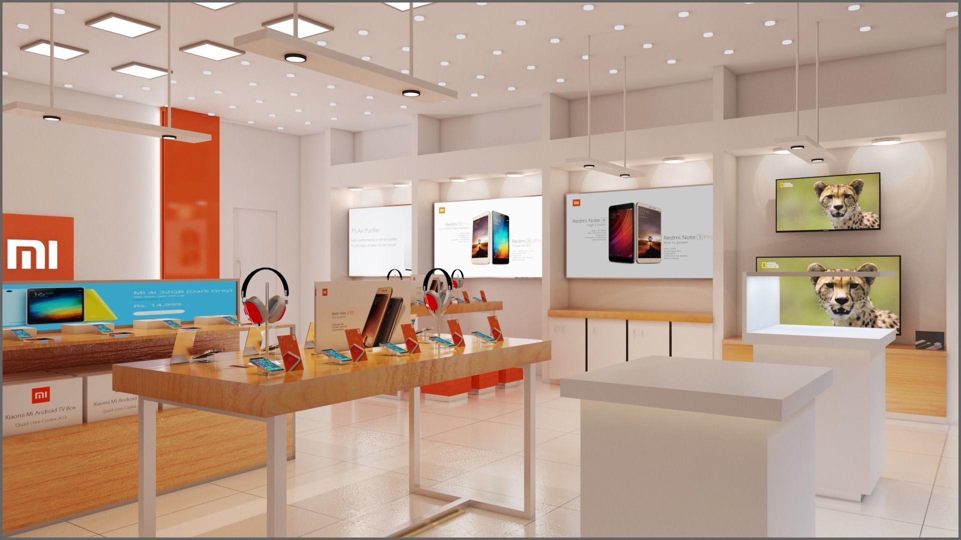 Digital lifestyle Mobile Phone Branded Retail Store Design 3D model ...