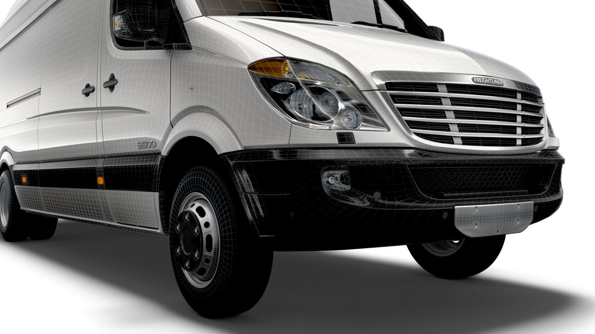 Freightliner Sprinter Cargo Van L4H3 2008 3D model | CGTrader