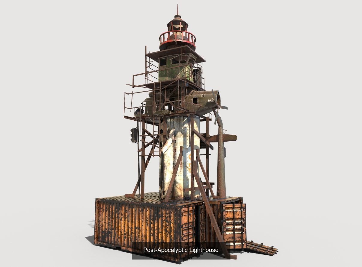 3D Model Collection Post-Apocalyptic Objects VR / AR / low-poly | CGTrader