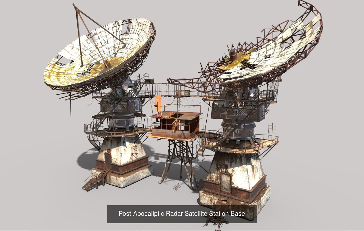 3D Model Collection Post-Apocalyptic Objects VR / AR / low-poly | CGTrader