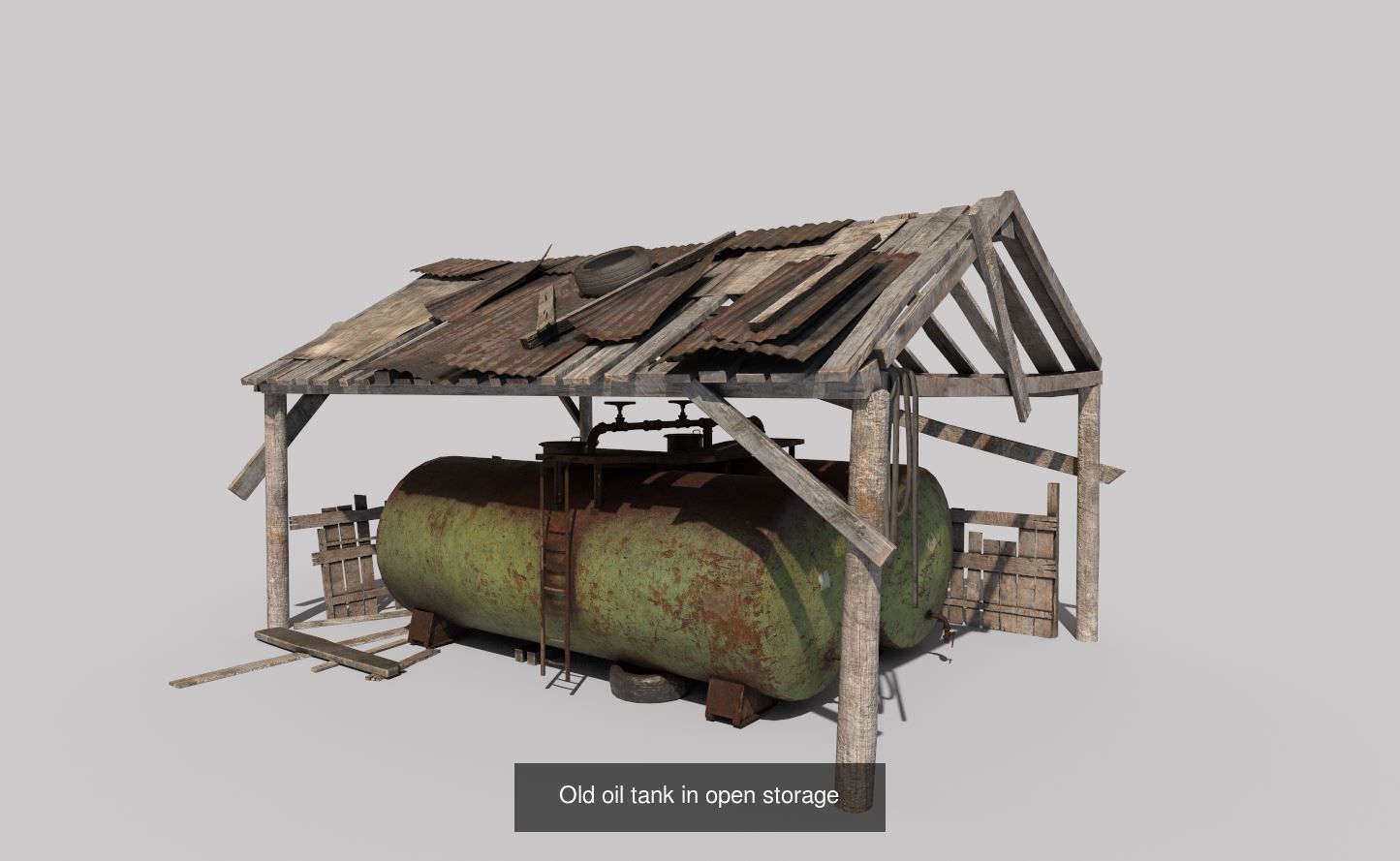 3D Model Collection Post-Apocalyptic Objects VR / AR / low-poly | CGTrader