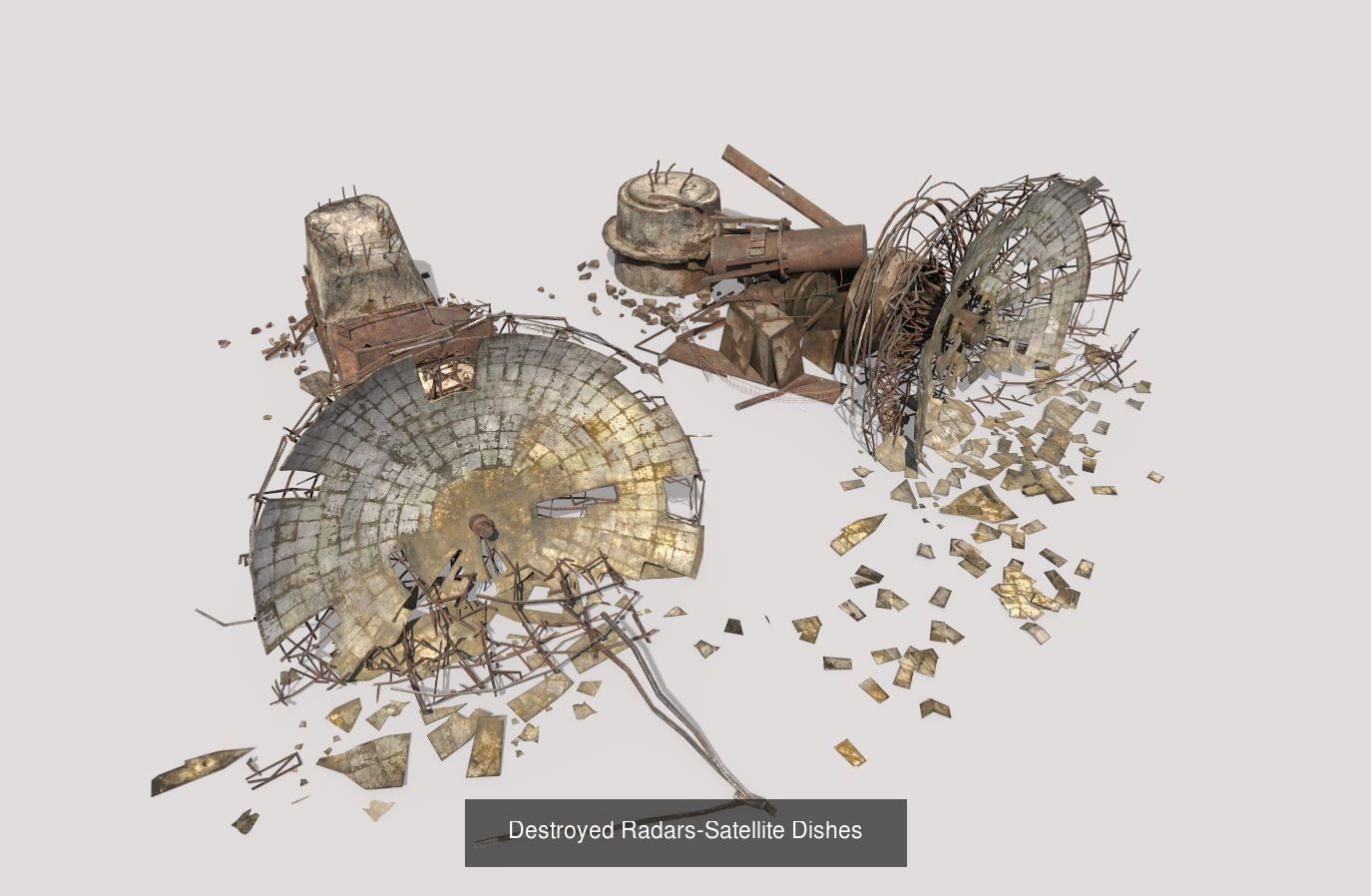 3D Model Collection Post-Apocalyptic Objects VR / AR / low-poly | CGTrader