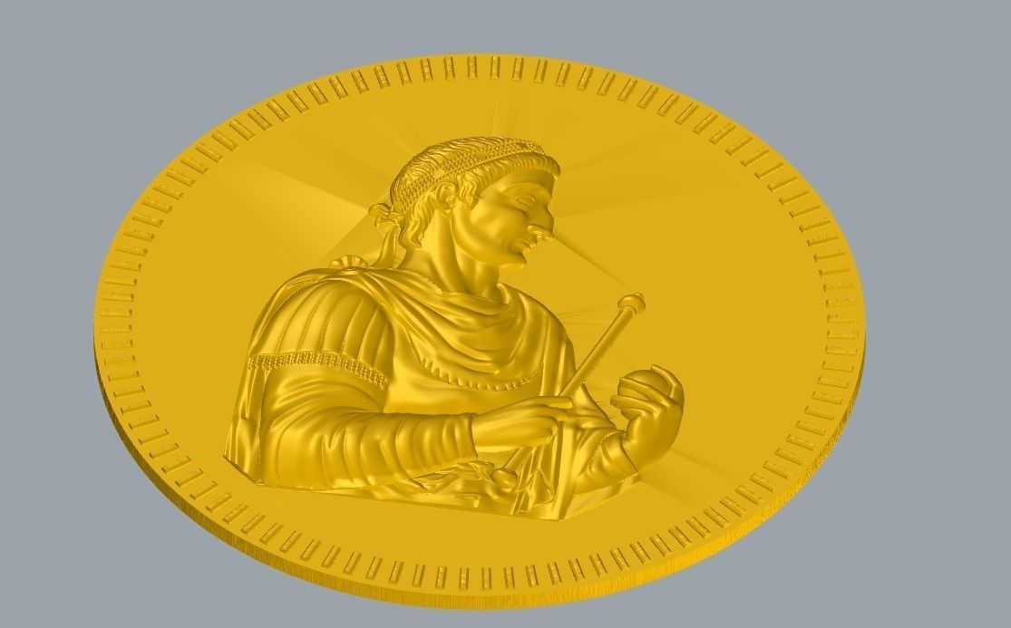 King Painting Coin Relief for Cam Print and Dies jewelry 3D model 3D ...