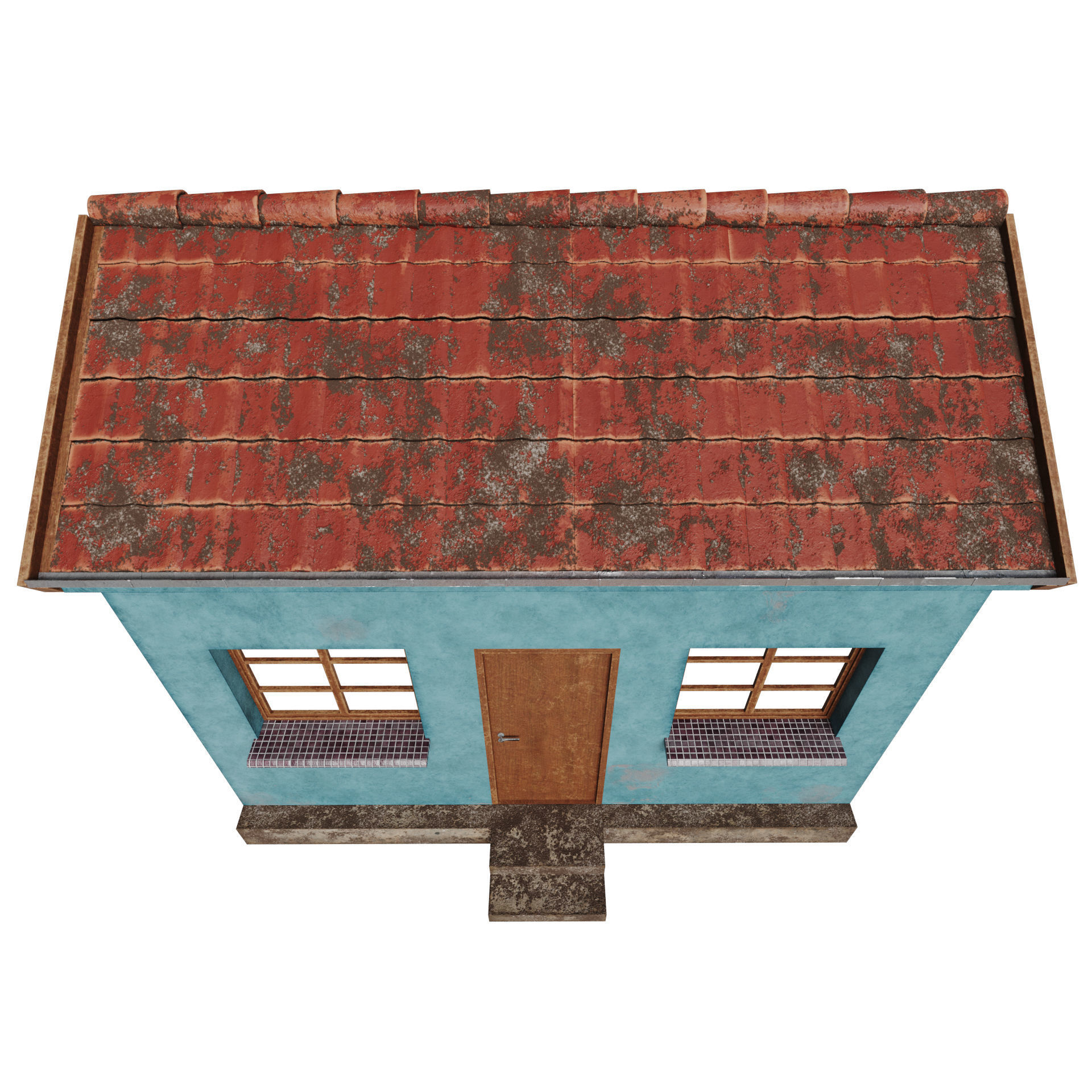 Old Simple Facade 3D model | CGTrader
