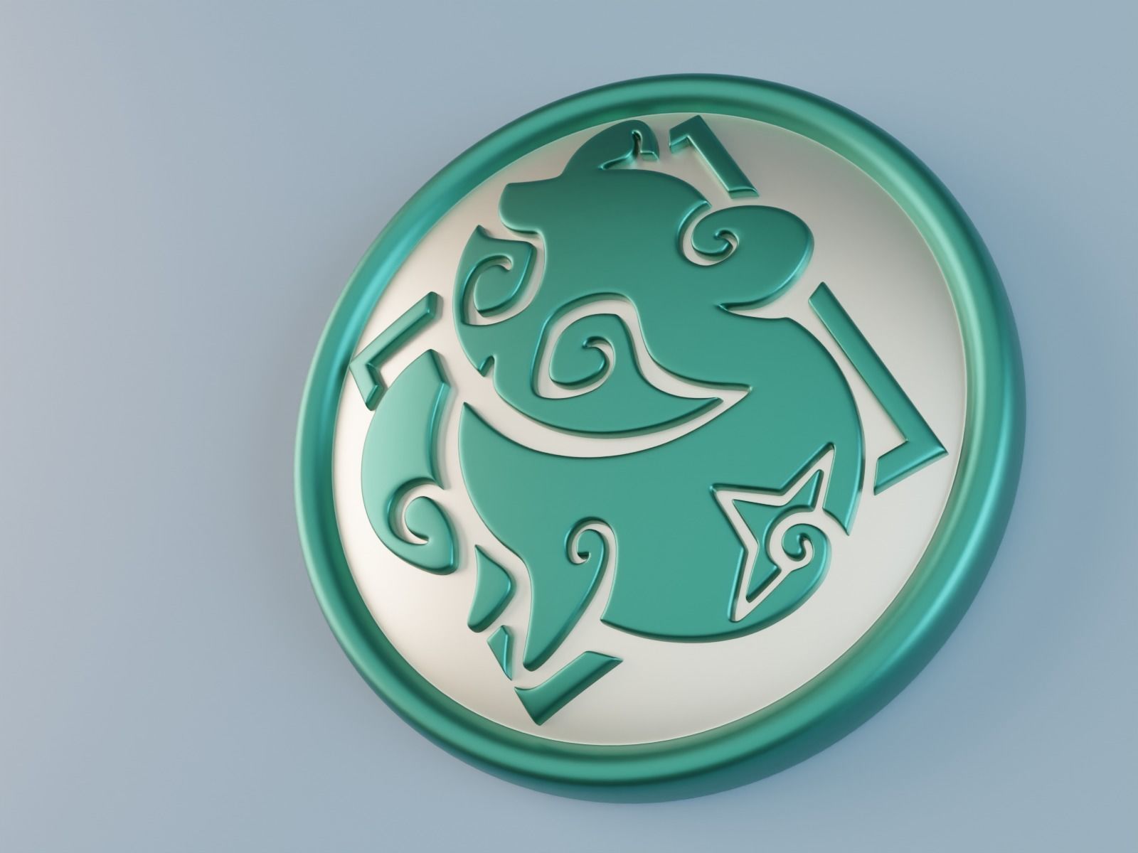 Genshin Impact Sayu Emblem pendant 3D model 3D printable | CGTrader