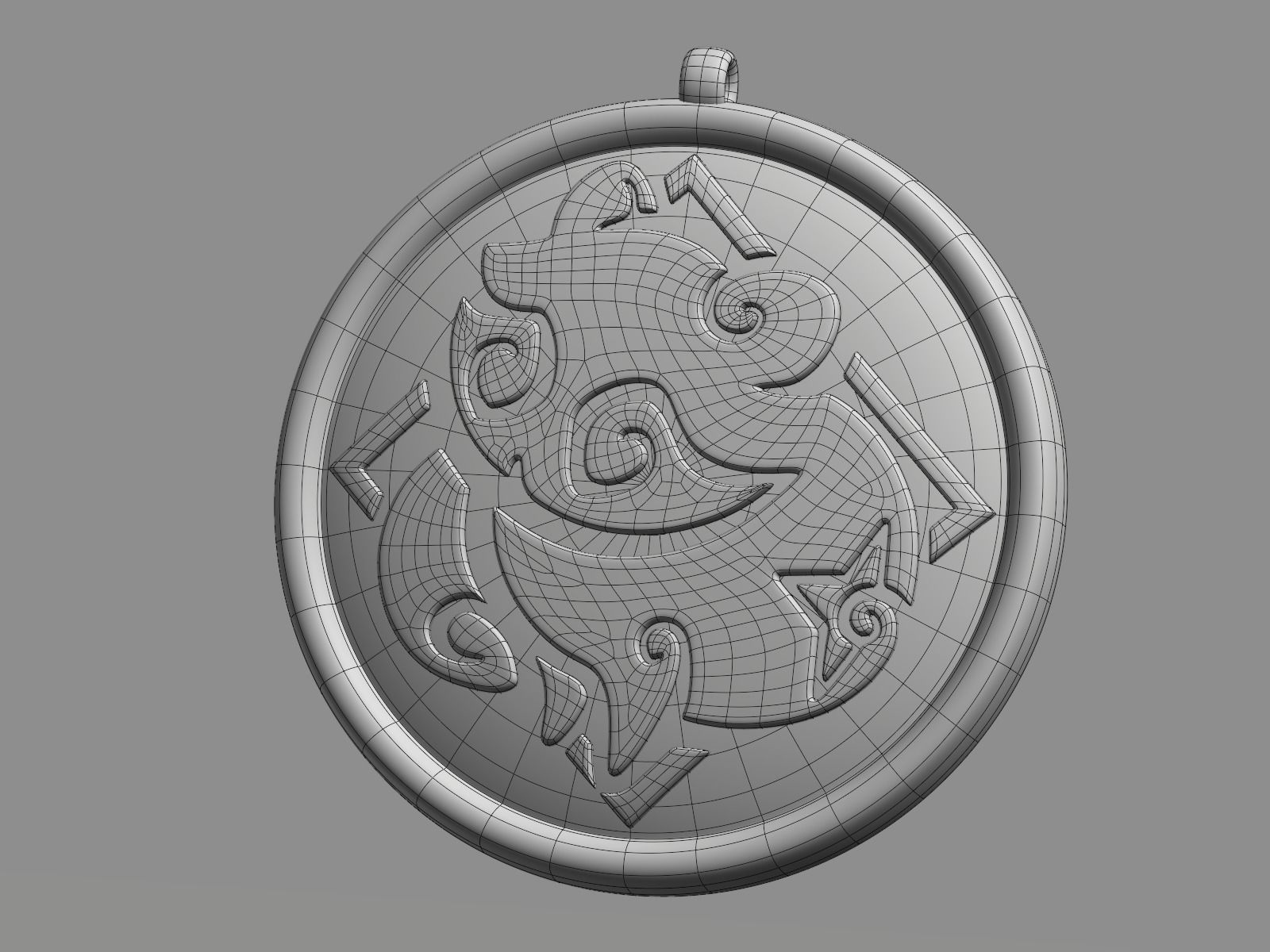 Genshin Impact Sayu Emblem pendant 3D model 3D printable | CGTrader