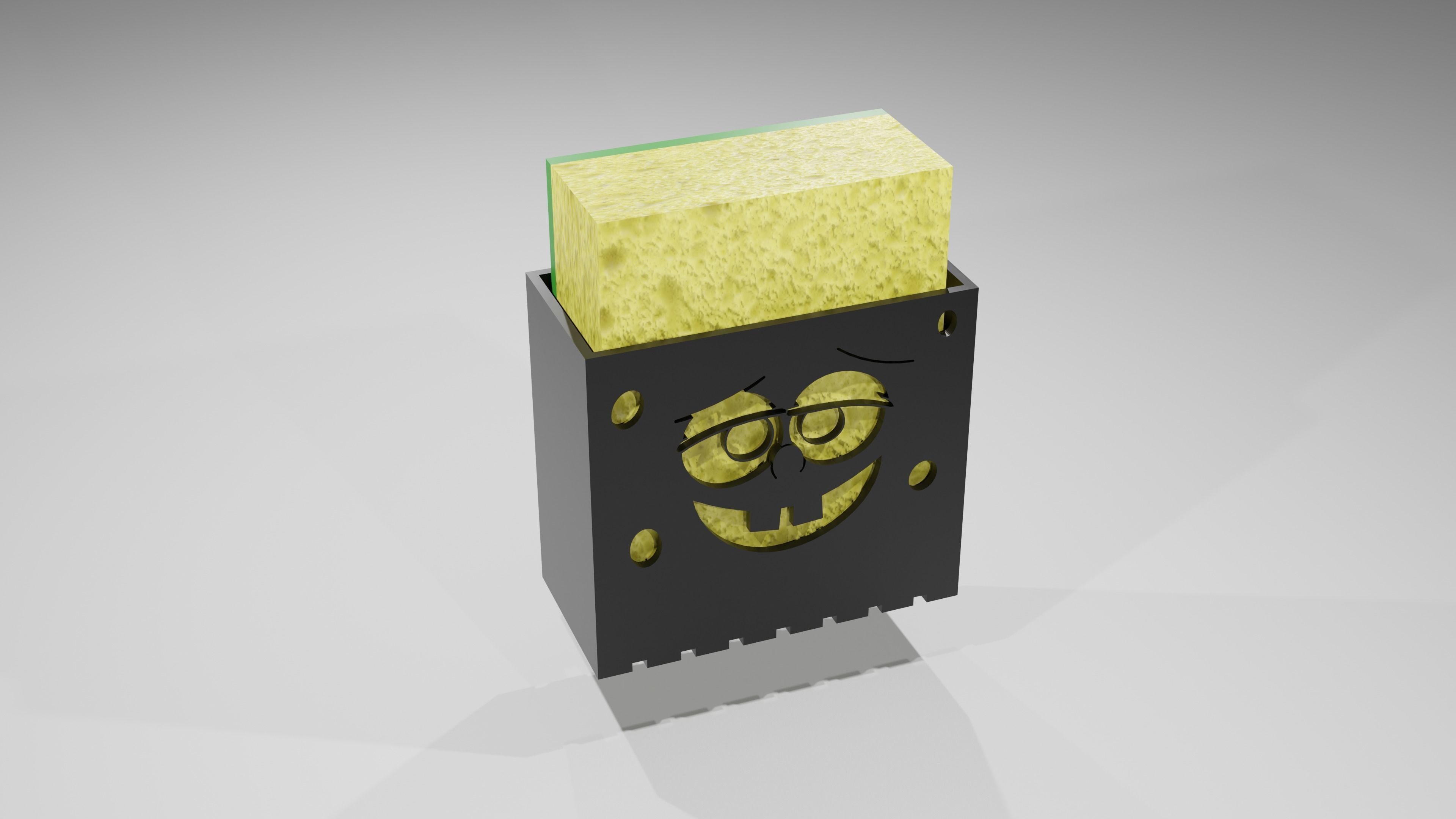 Spongebob Sponge Holder 3D model 3D printable | CGTrader