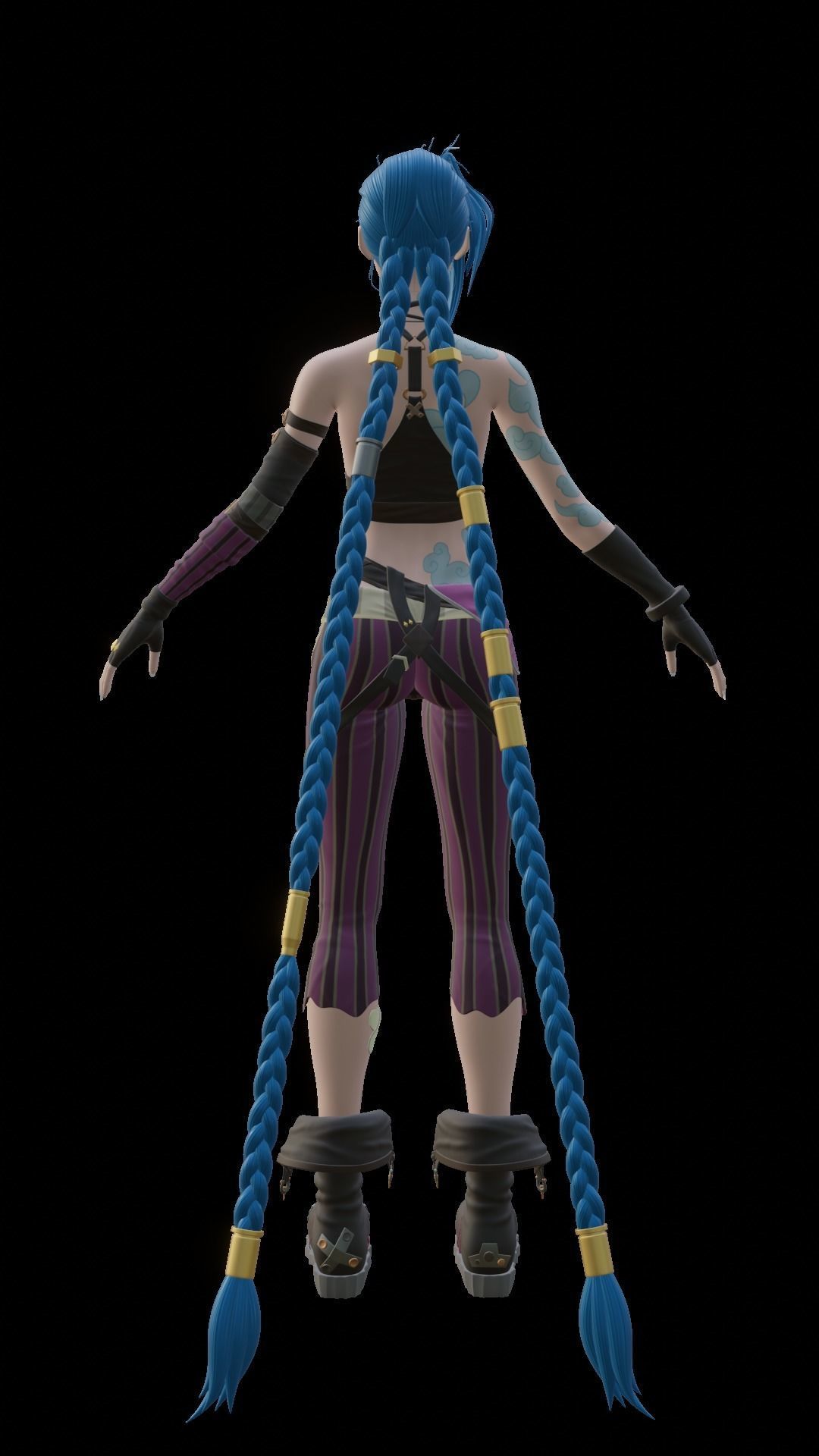 Arcane Jinx 3D model rigged | CGTrader