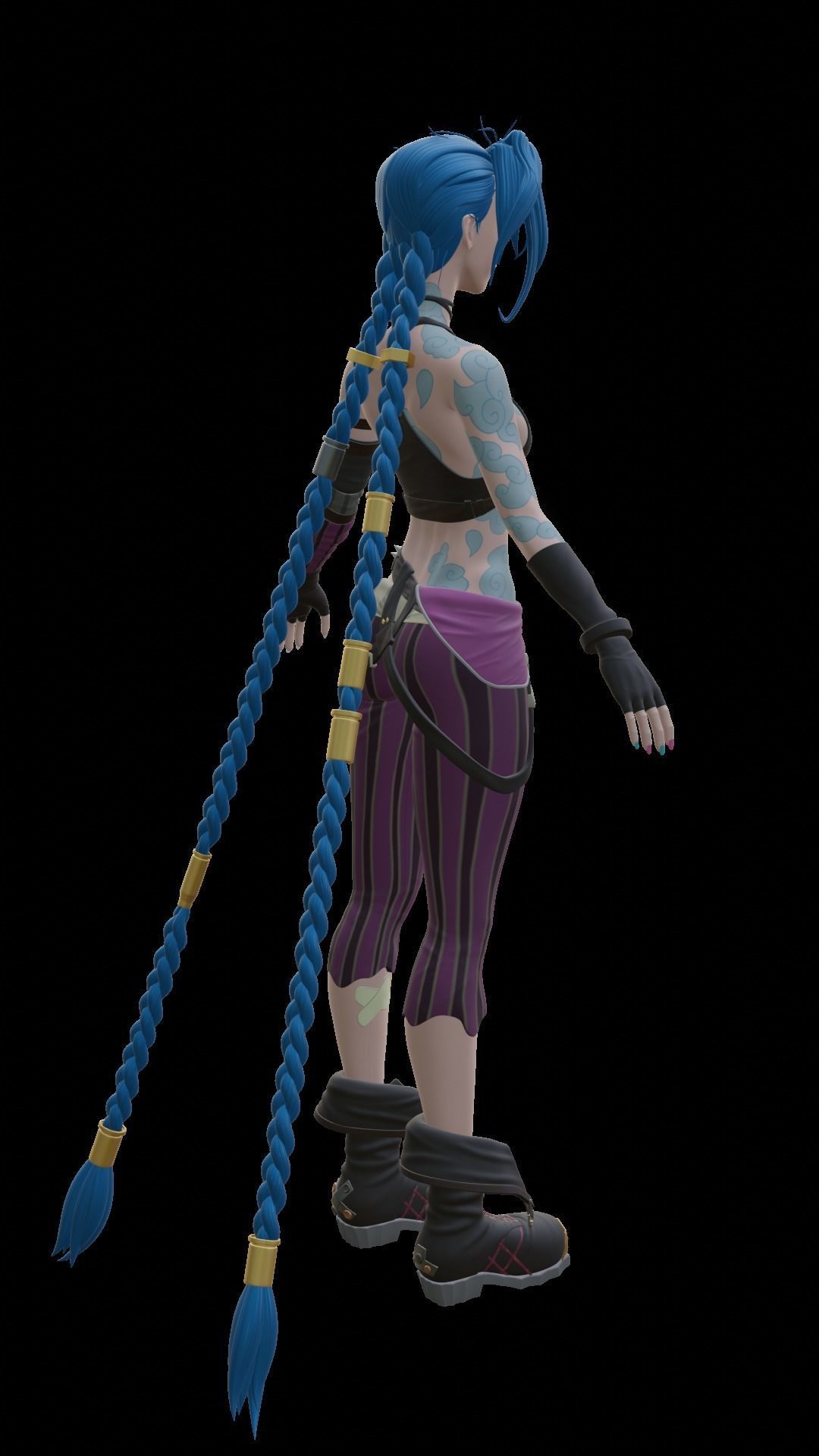 Arcane Jinx 3D model rigged | CGTrader