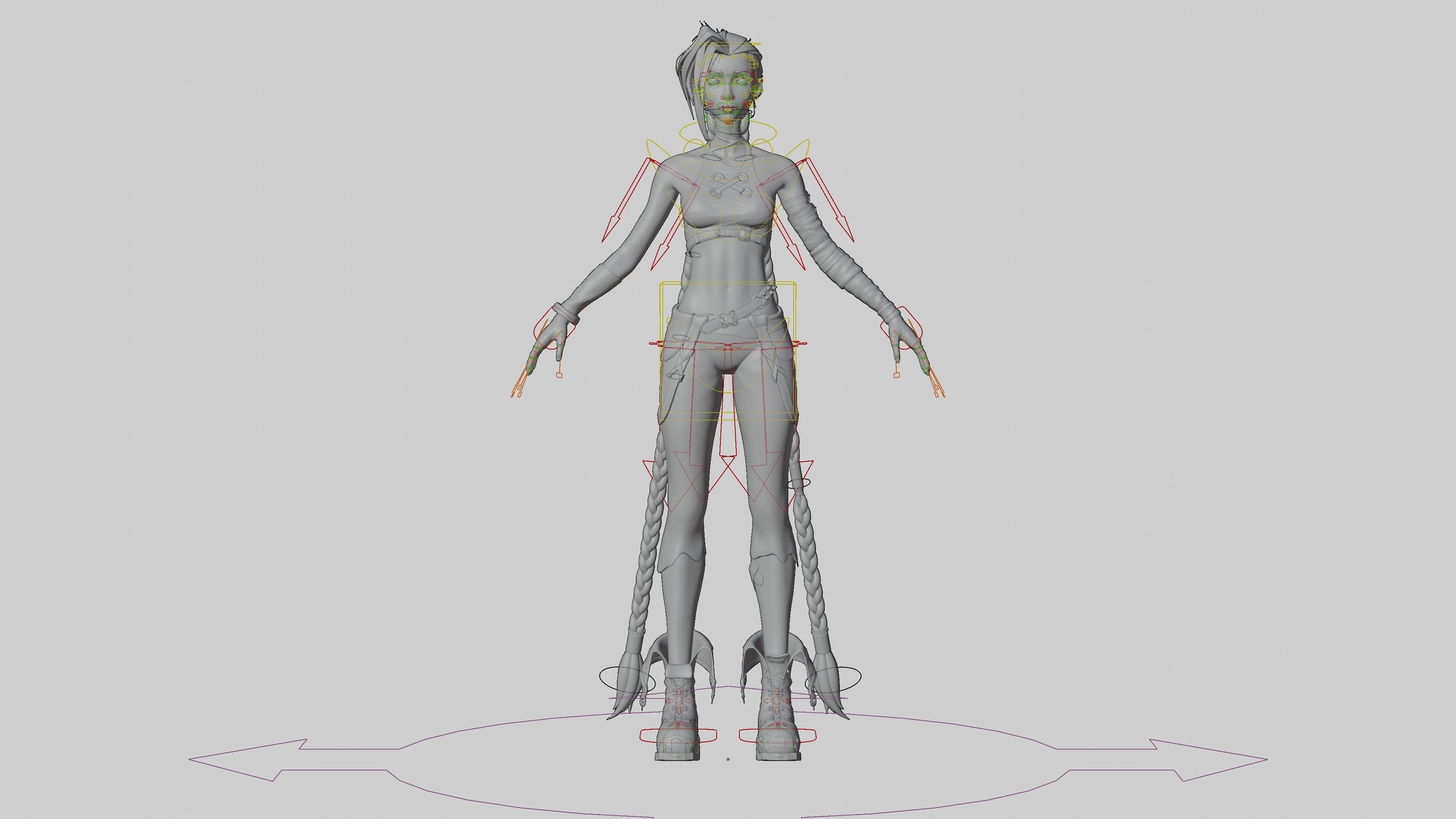 Arcane Jinx 3D model rigged | CGTrader