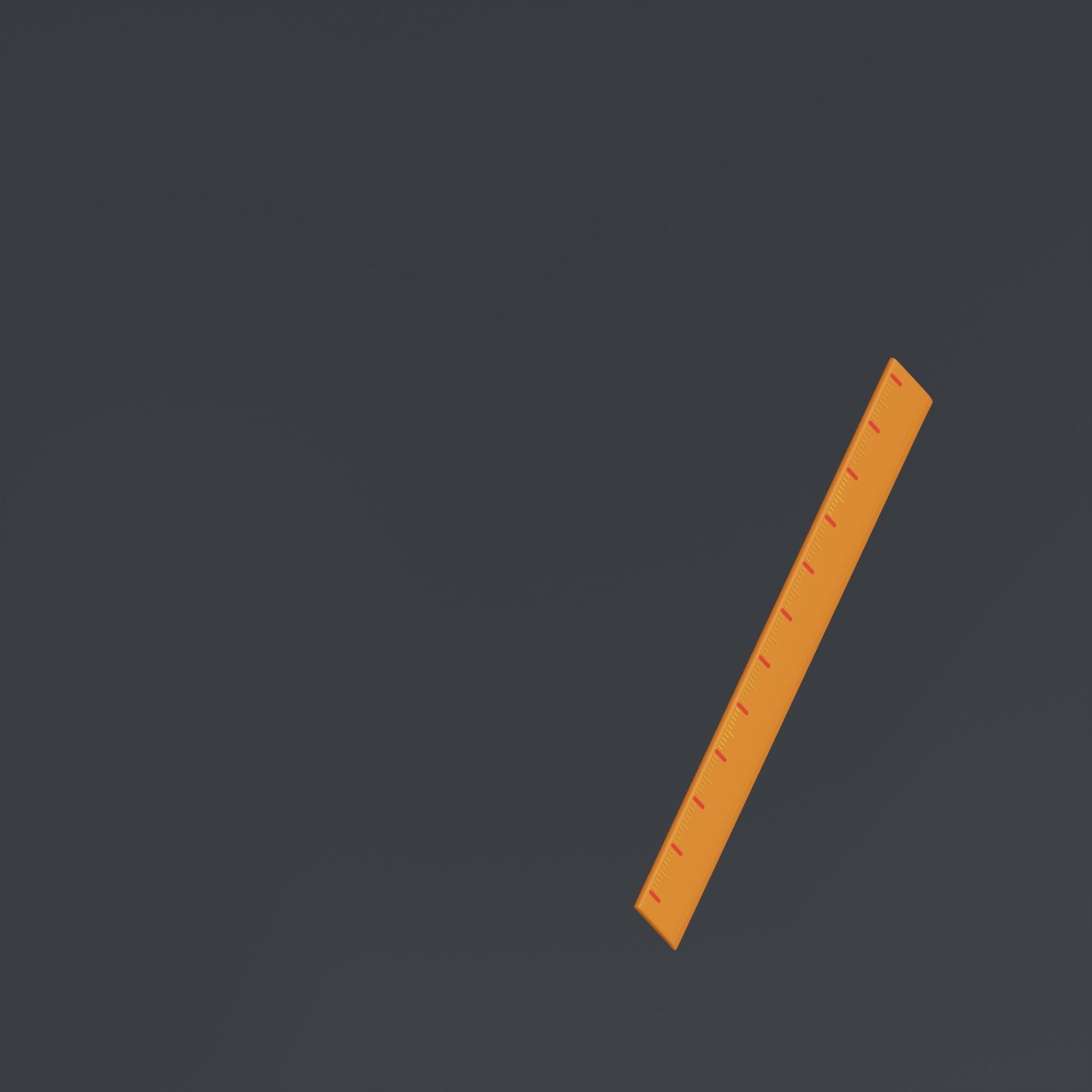 Ruler - stylized icon 3D model | CGTrader