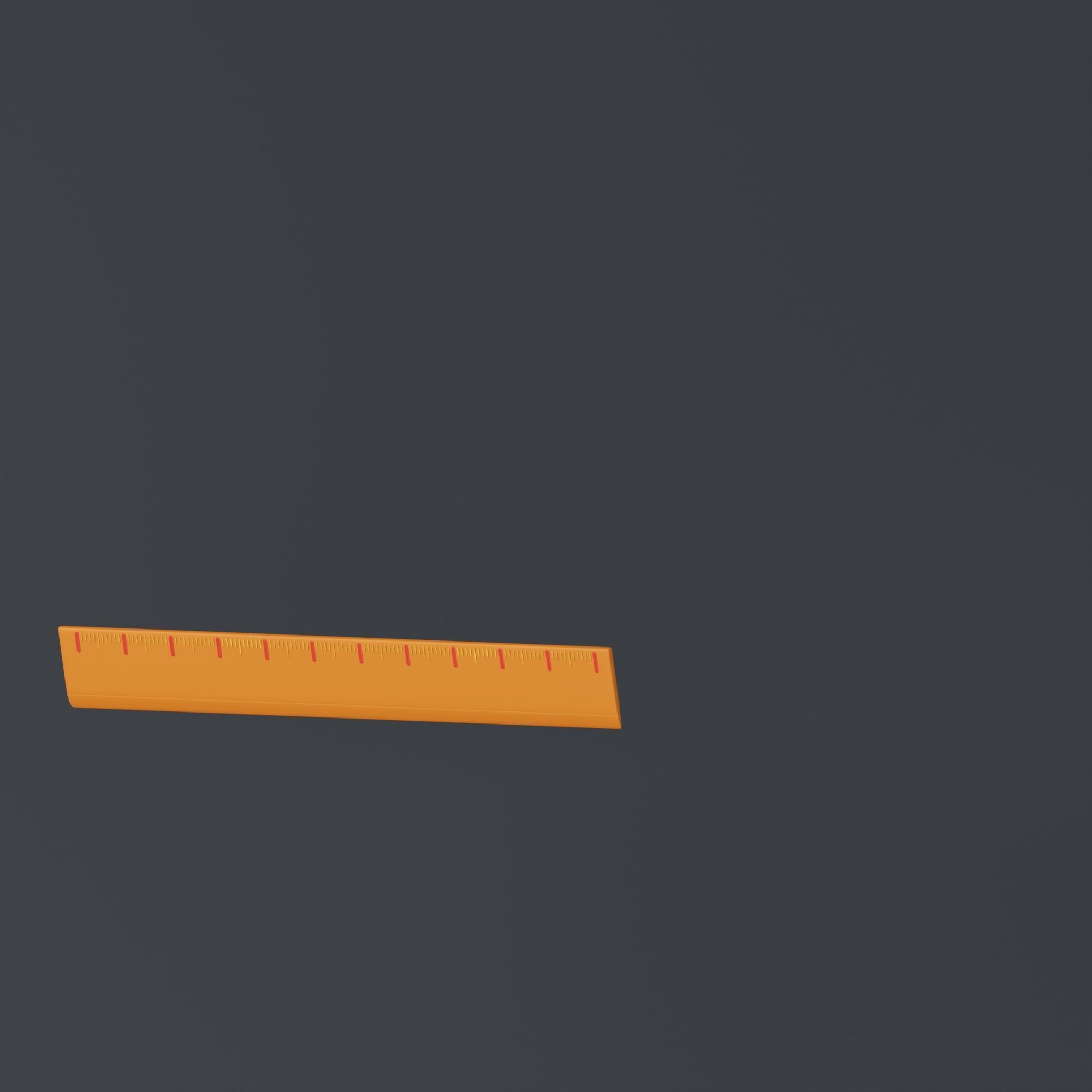 Ruler - stylized icon 3D model | CGTrader