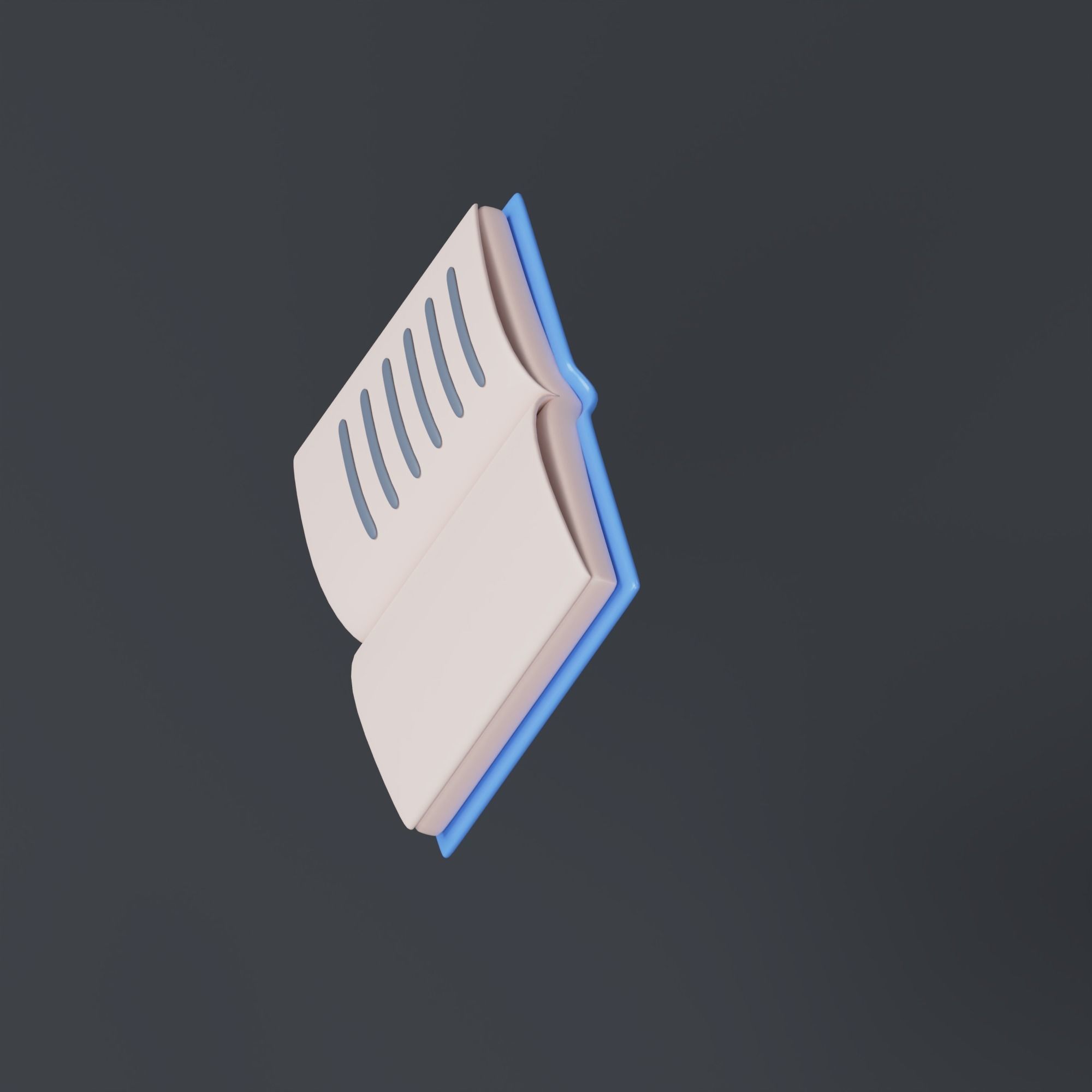 Notebook - stylized icon 3D model | CGTrader