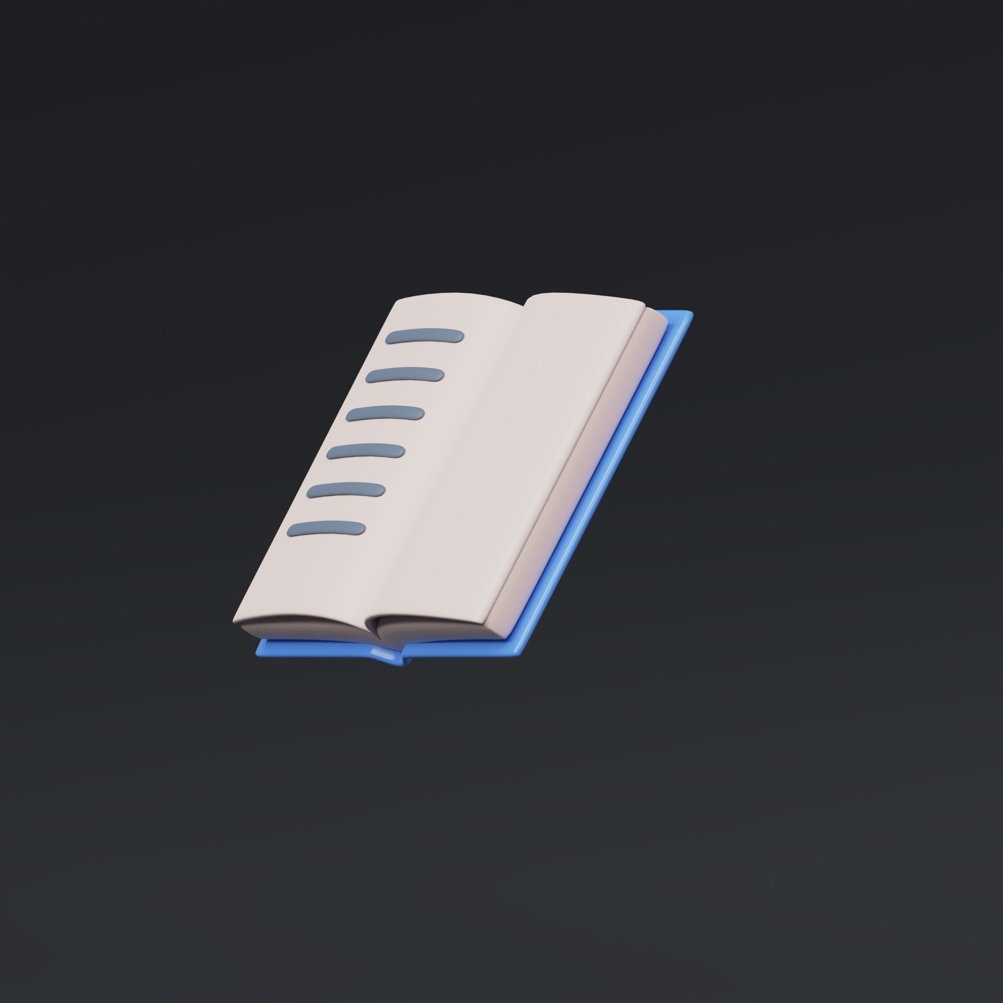 Notebook - stylized icon 3D model | CGTrader