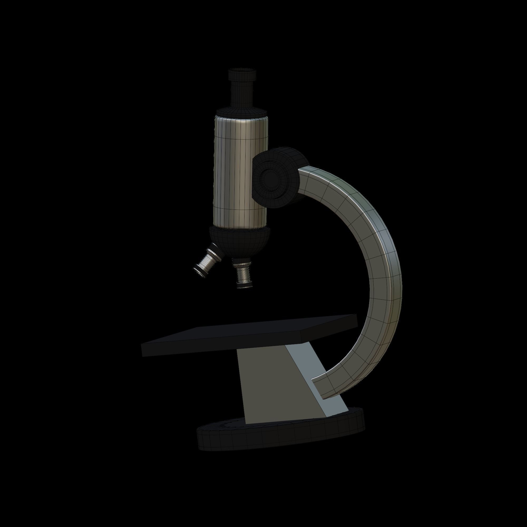 3D model Microscope - stylized icon VR / AR / low-poly | CGTrader