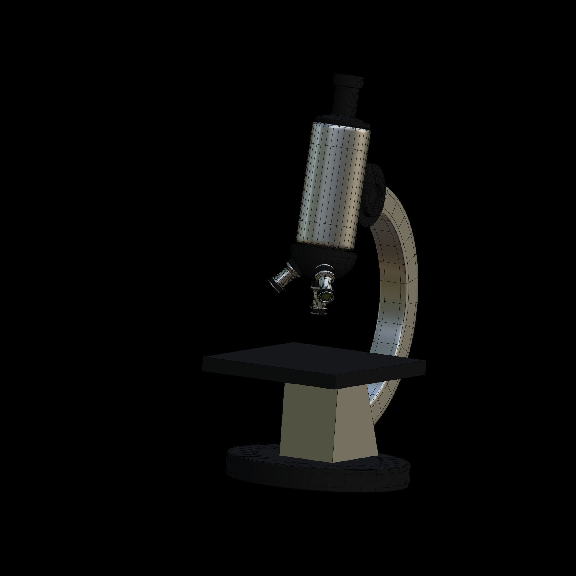 3D model Microscope - stylized icon VR / AR / low-poly | CGTrader