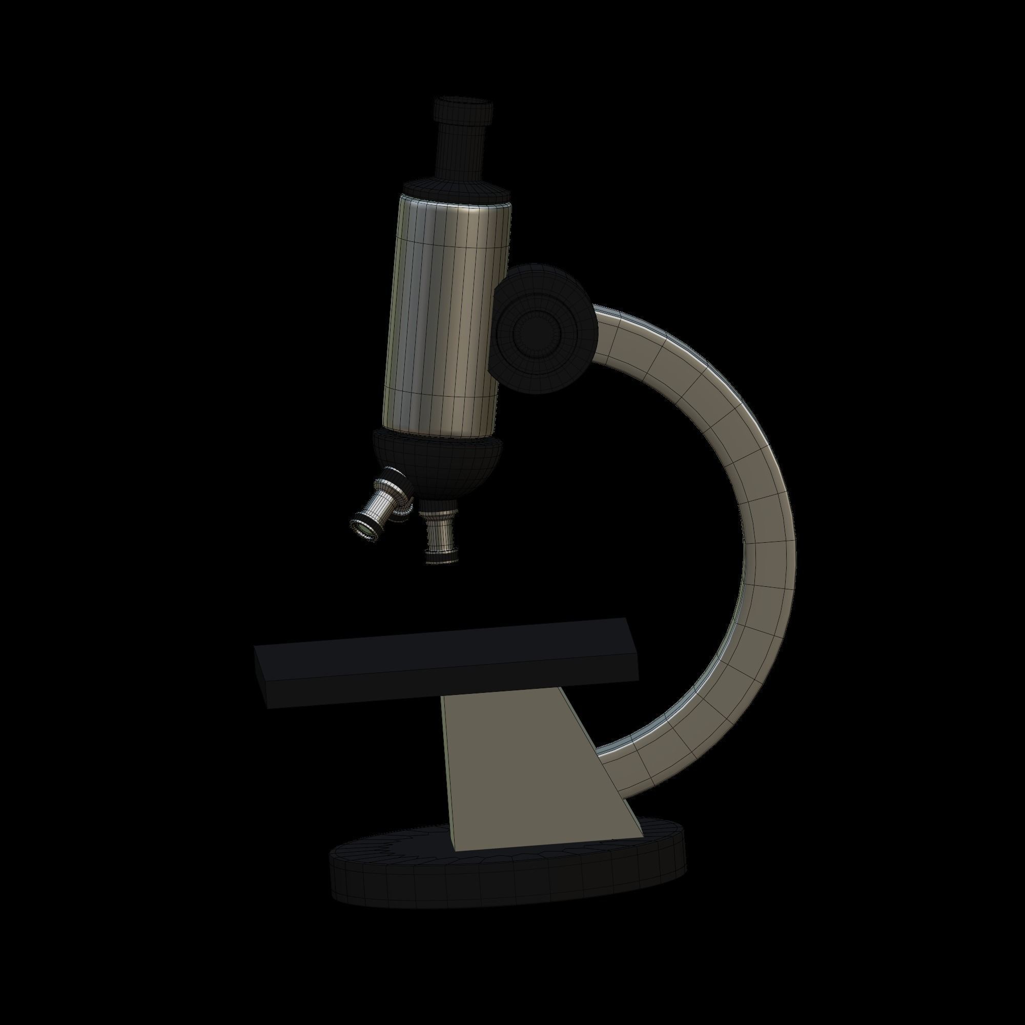 3D model Microscope - stylized icon VR / AR / low-poly | CGTrader