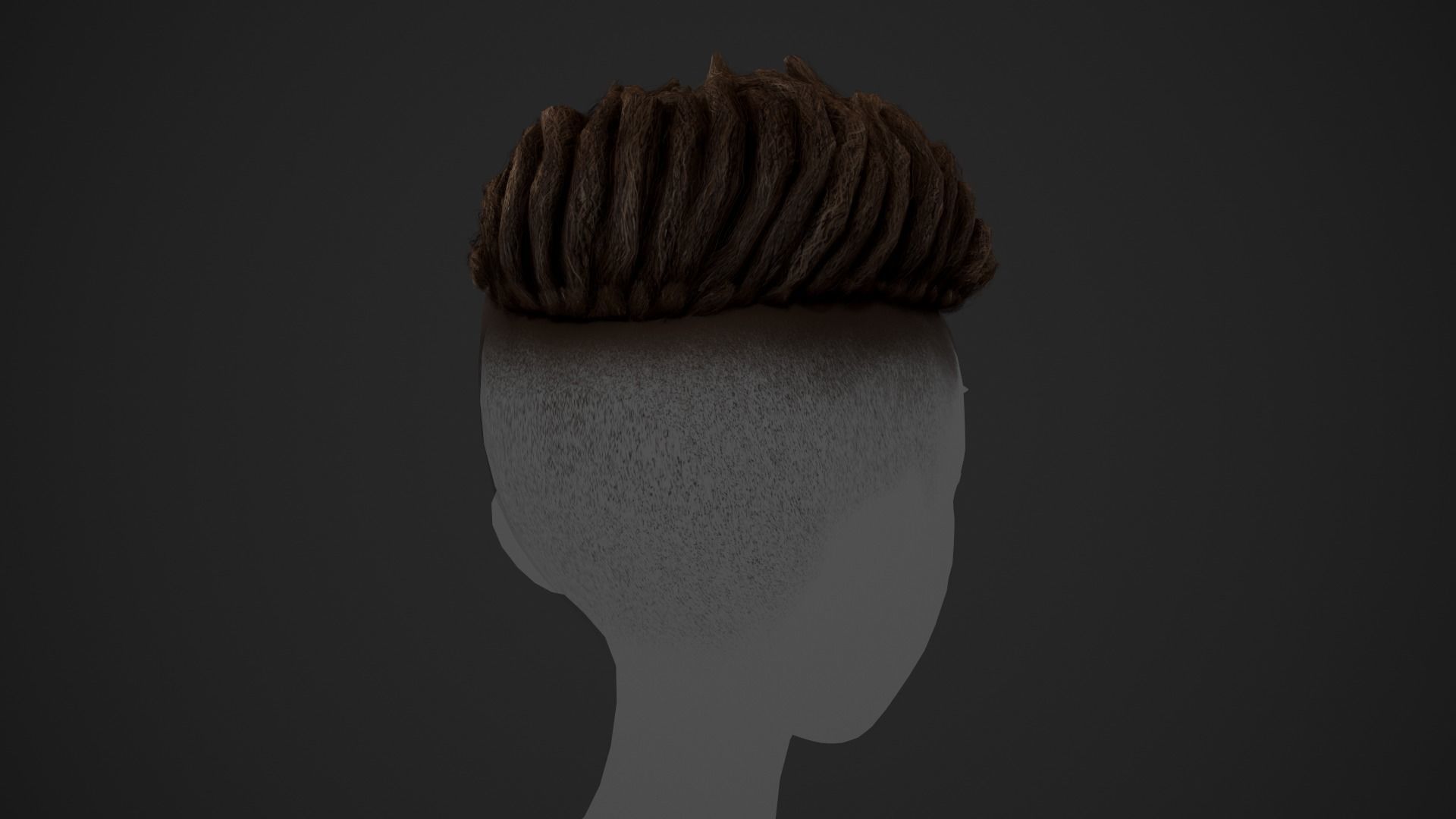 3D model Male Hair Cards Style 9 - Dreadlocks 2 VR / AR / low-poly ...