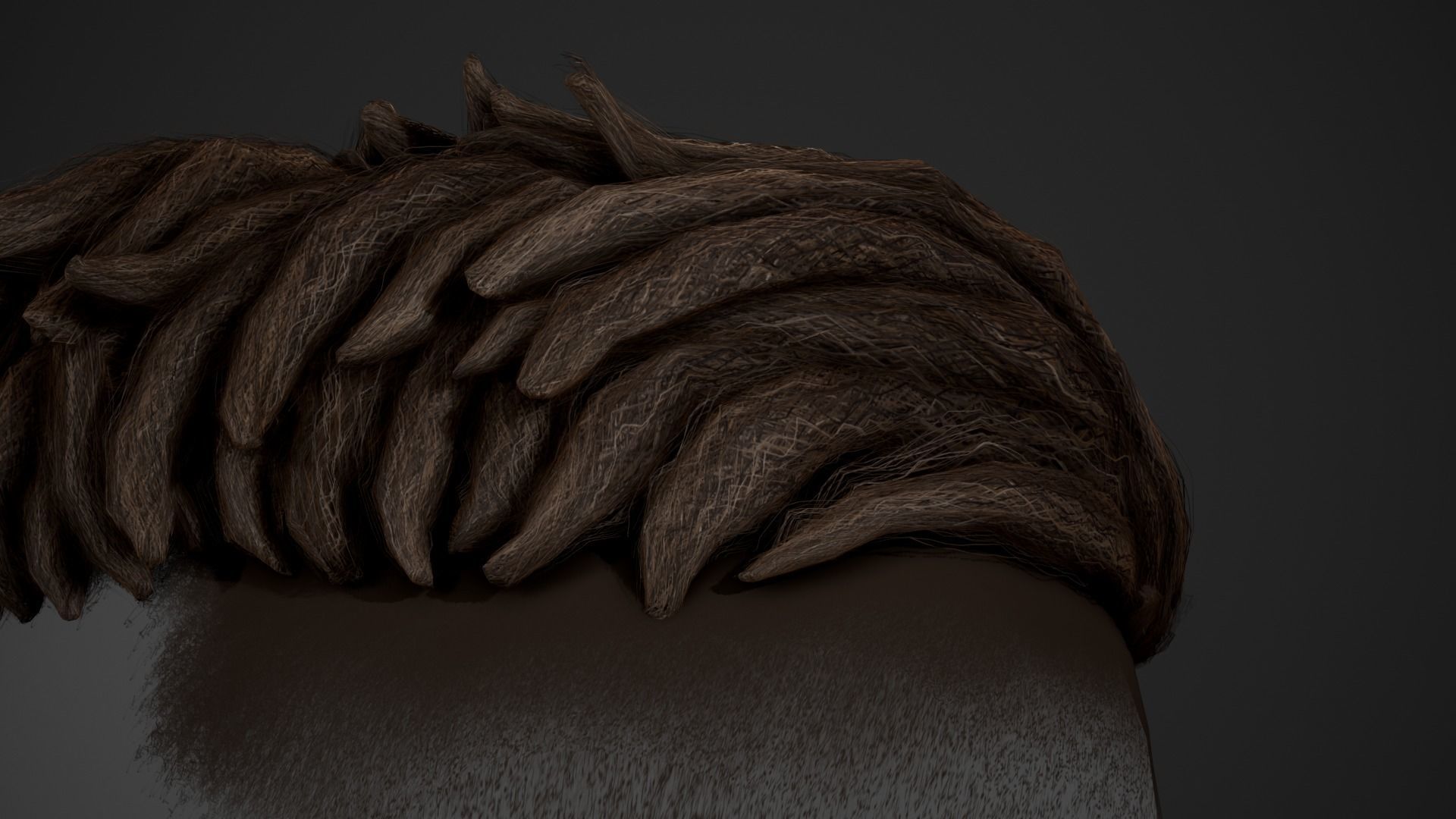 3D model Male Hair Cards Style 9 - Dreadlocks 2 VR / AR / low-poly ...