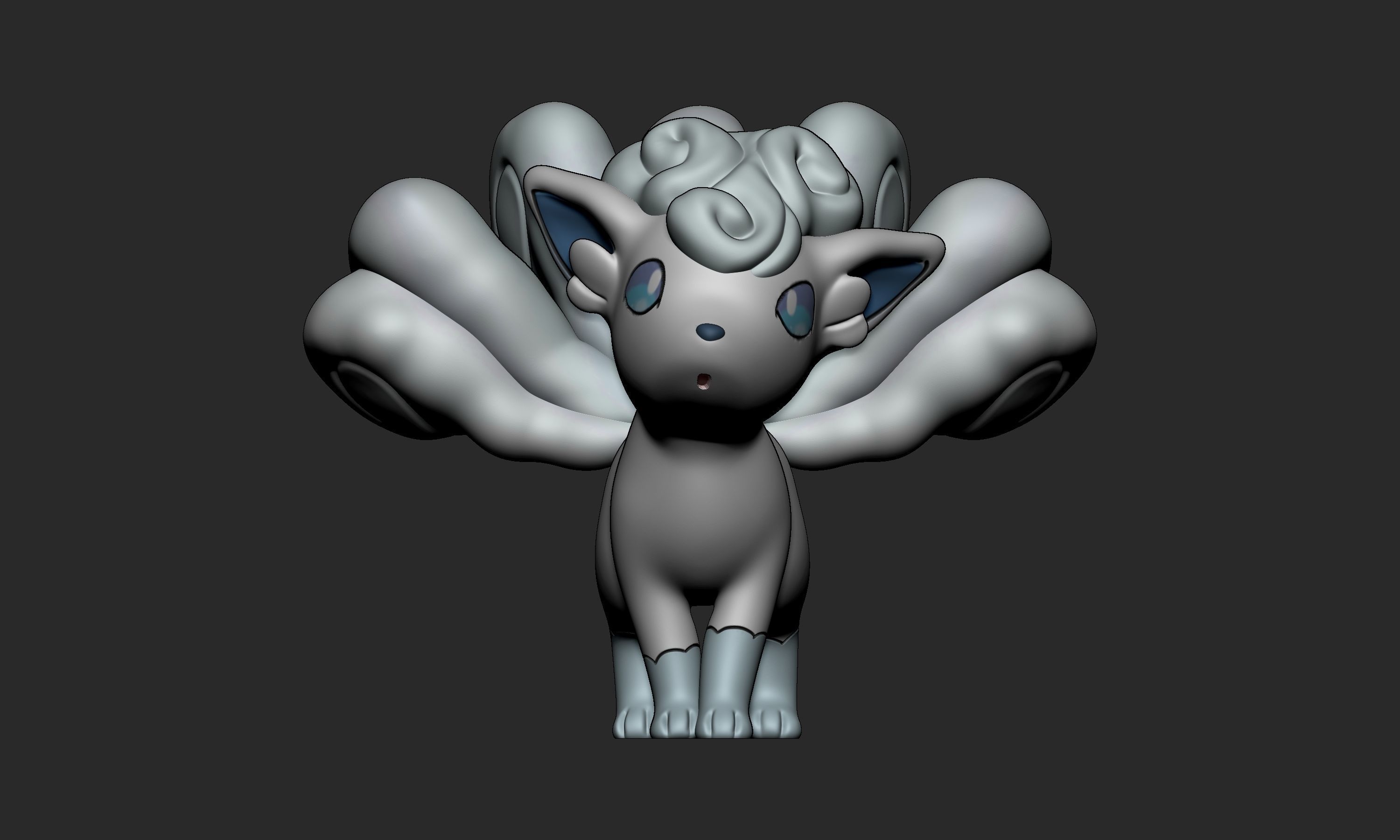 Pokemon - Alolan Vulpix with 2 poses 3D model 3D printable | CGTrader