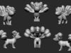 Pokemon - Vulpix and Ninetales both forms with 2 poses 3D model 3D ...