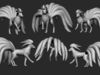 Pokemon - Vulpix and Ninetales both forms with 2 poses 3D model 3D ...