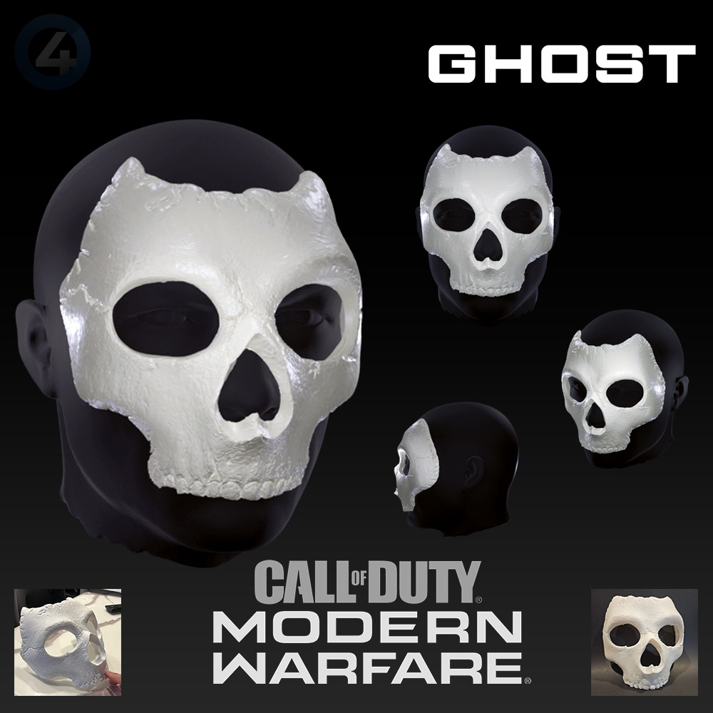 GHOST MASK FROM CALL OF DUTY MW 3D model 3D printable | CGTrader