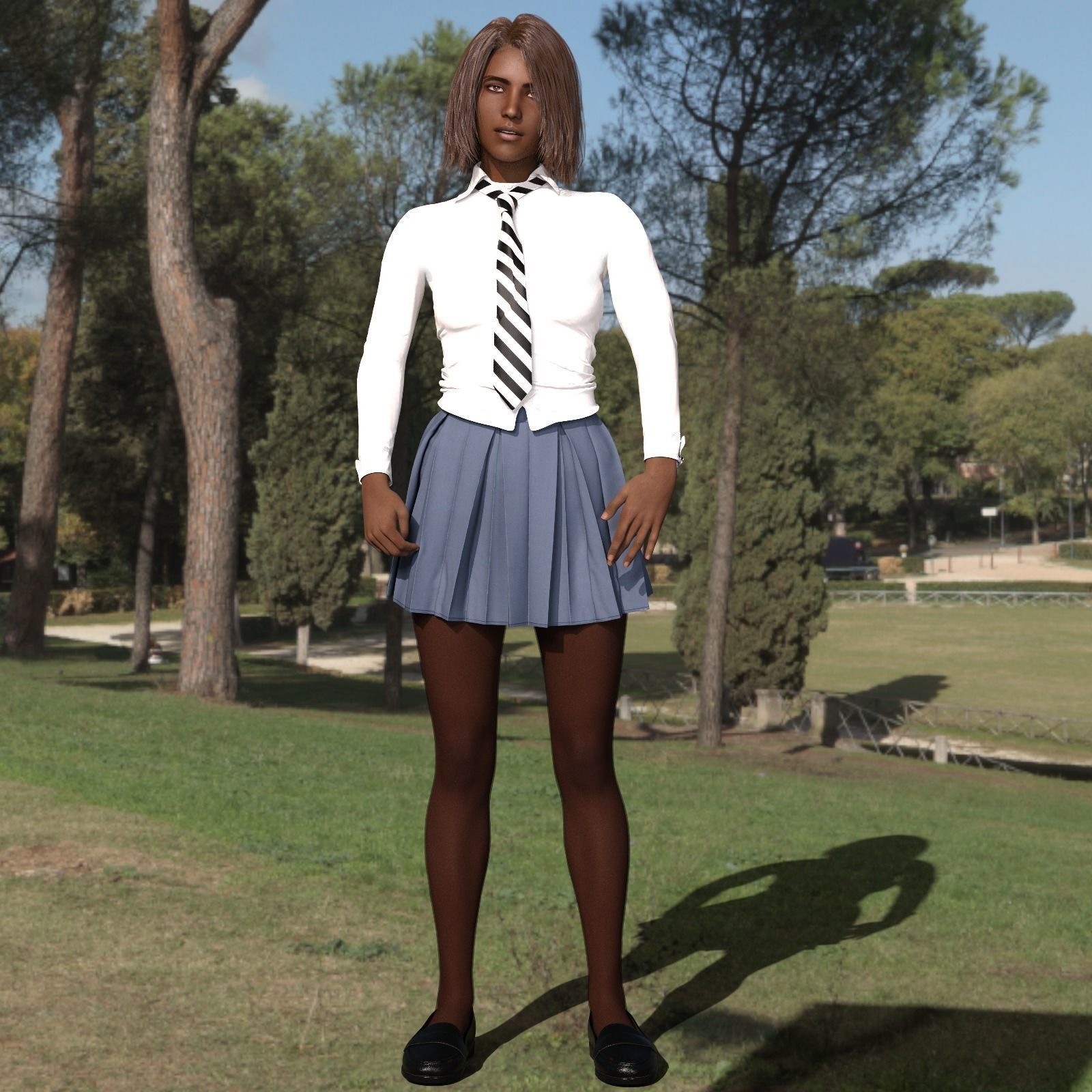 Saint Trinians for Genesis 8 Females 3D model rigged | CGTrader