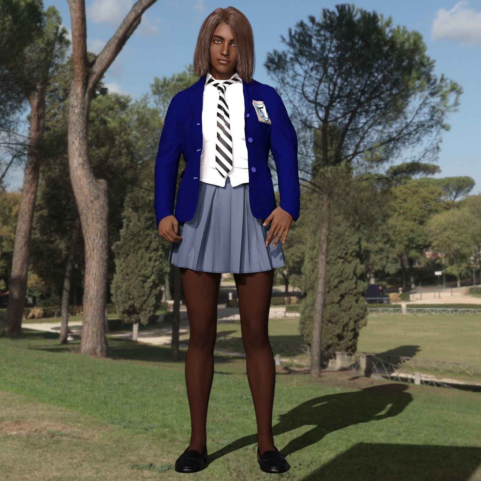 Saint Trinians for Genesis 8 Females 3D model rigged | CGTrader