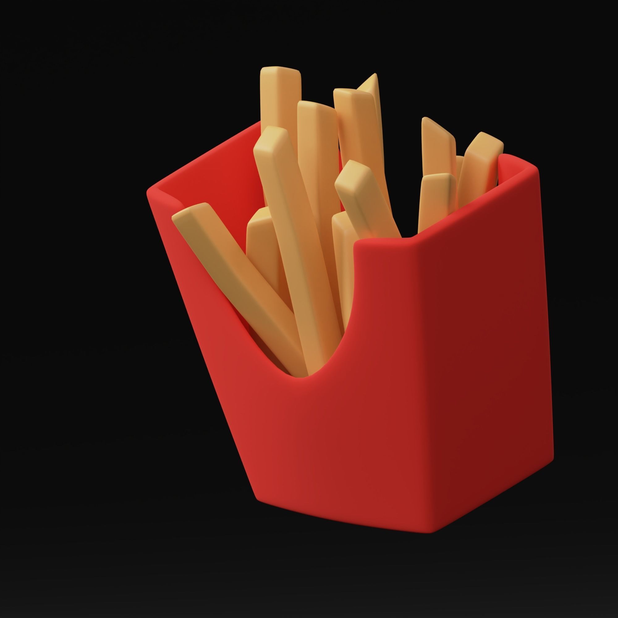 French Fries 3D model | CGTrader