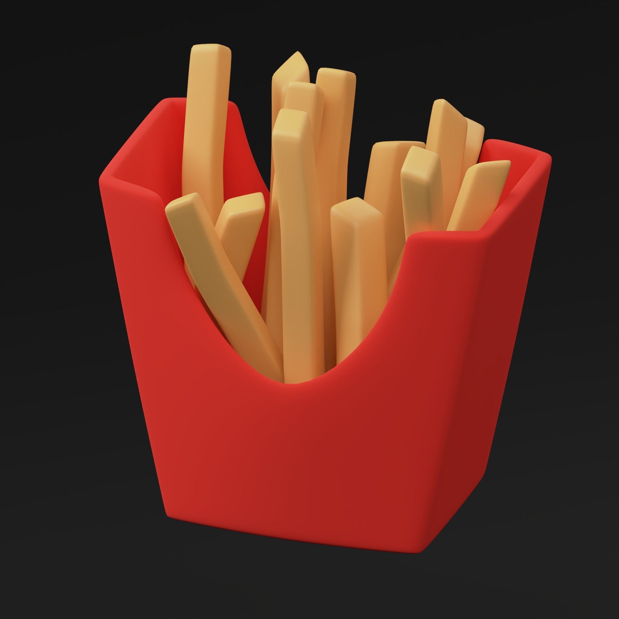 French Fries 3D model | CGTrader