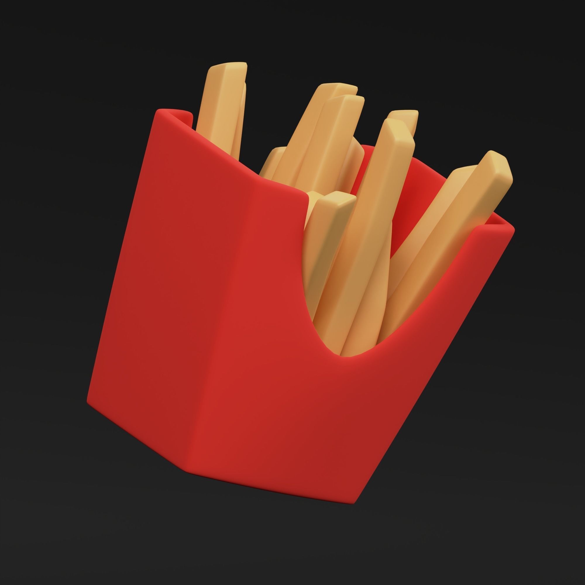 French Fries 3D model | CGTrader