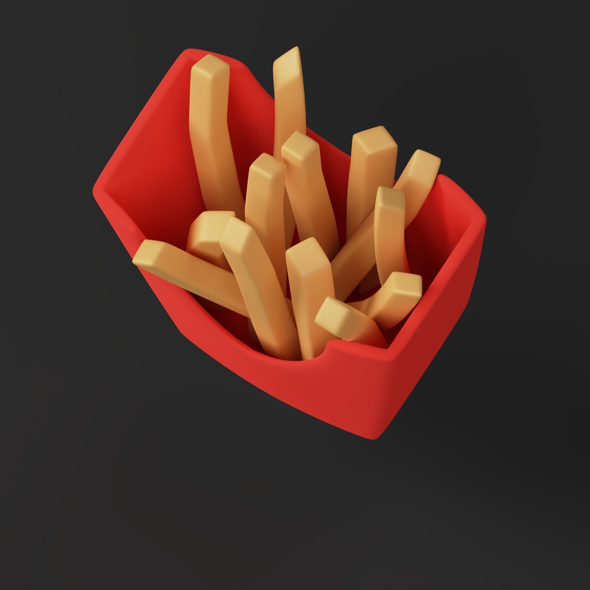 French Fries 3D model | CGTrader