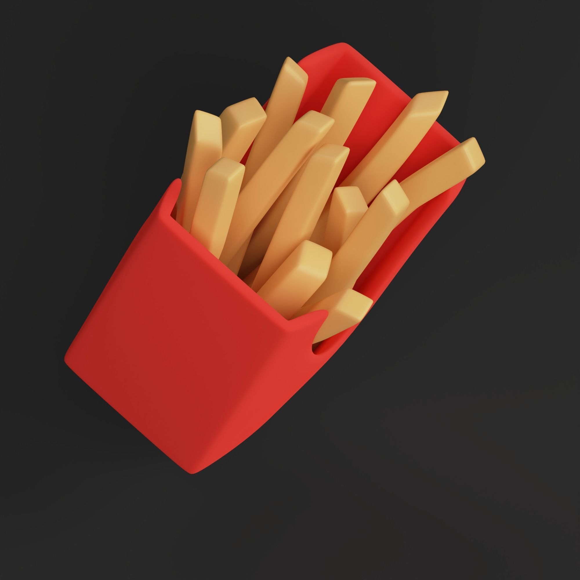French Fries 3D model | CGTrader