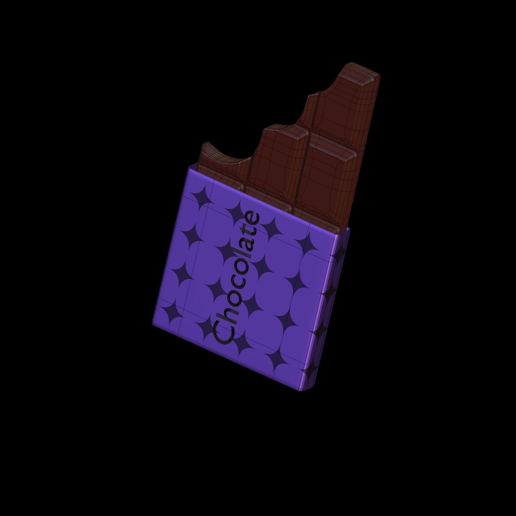 Chocolate Bar - Stylized icon 3D model | CGTrader