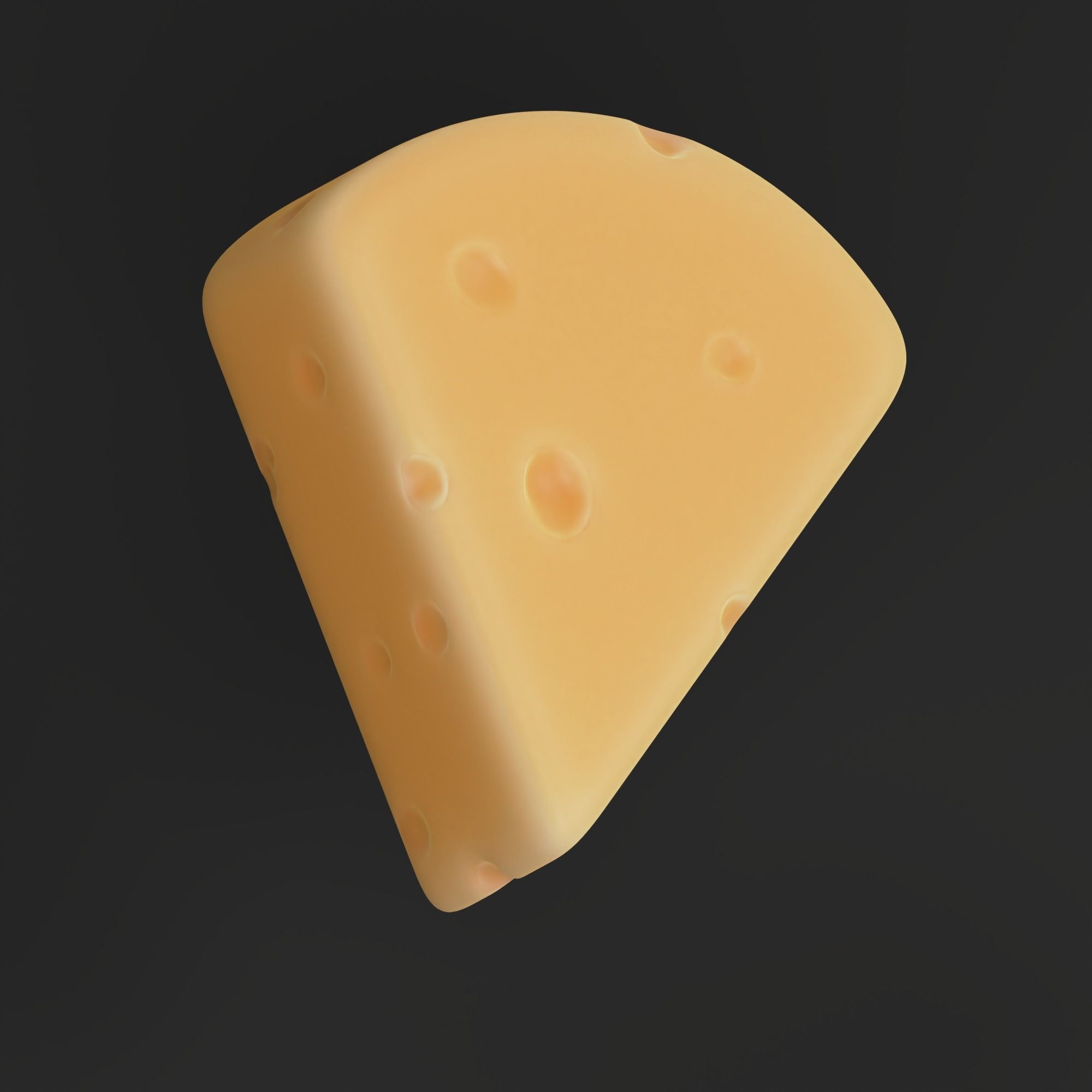 Cheese - Stylized Cartoon 3D icon 3D model | CGTrader