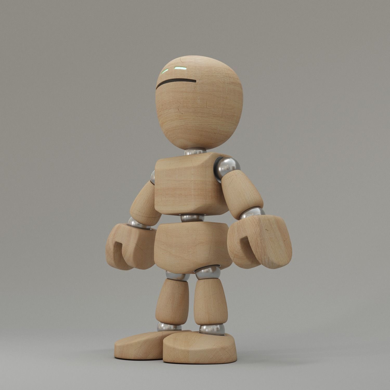 Wood Man 3D Model Toy 3D model | CGTrader